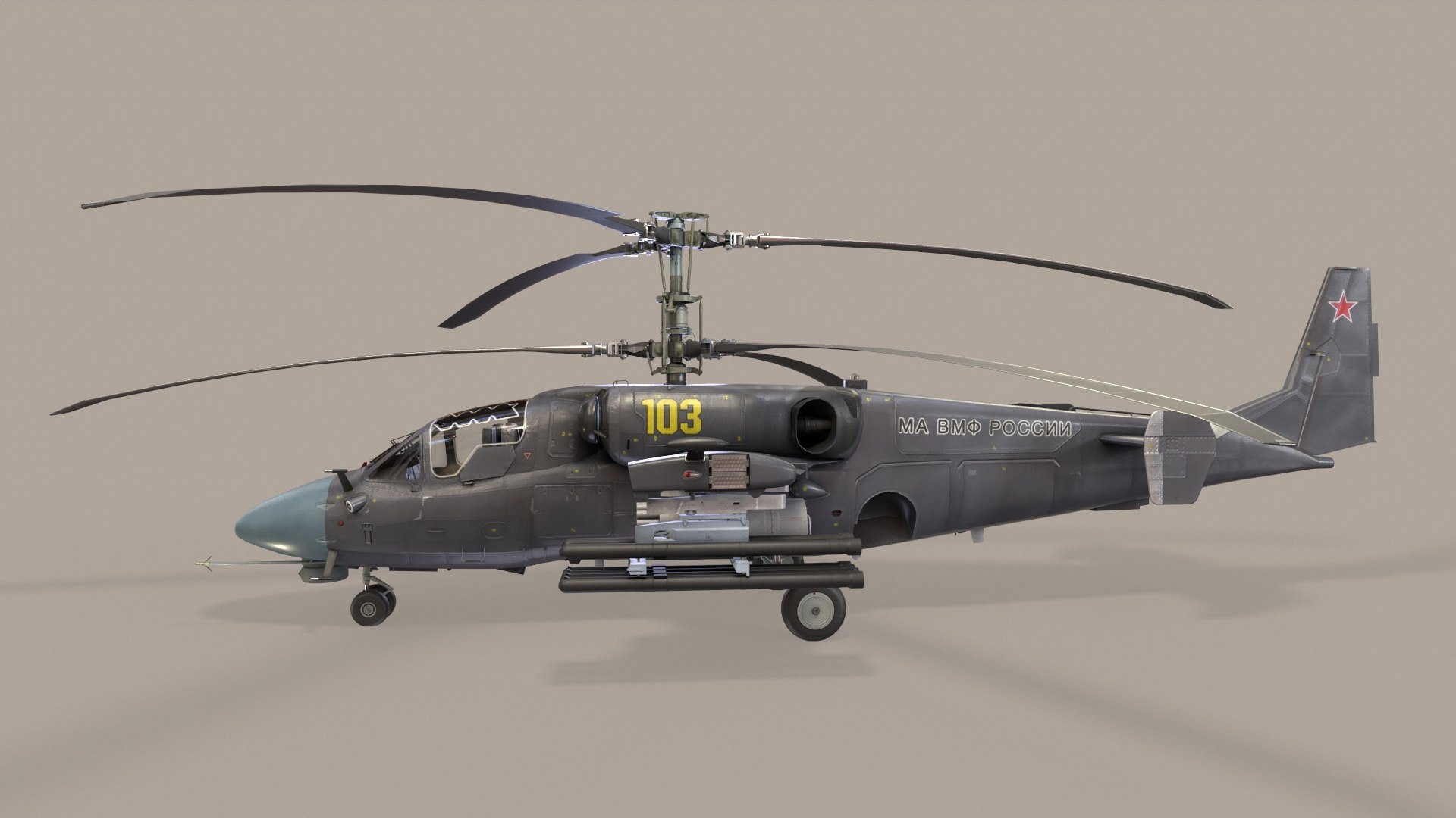 3D Kamov Ka-52K Katran Static - TurboSquid 1984971