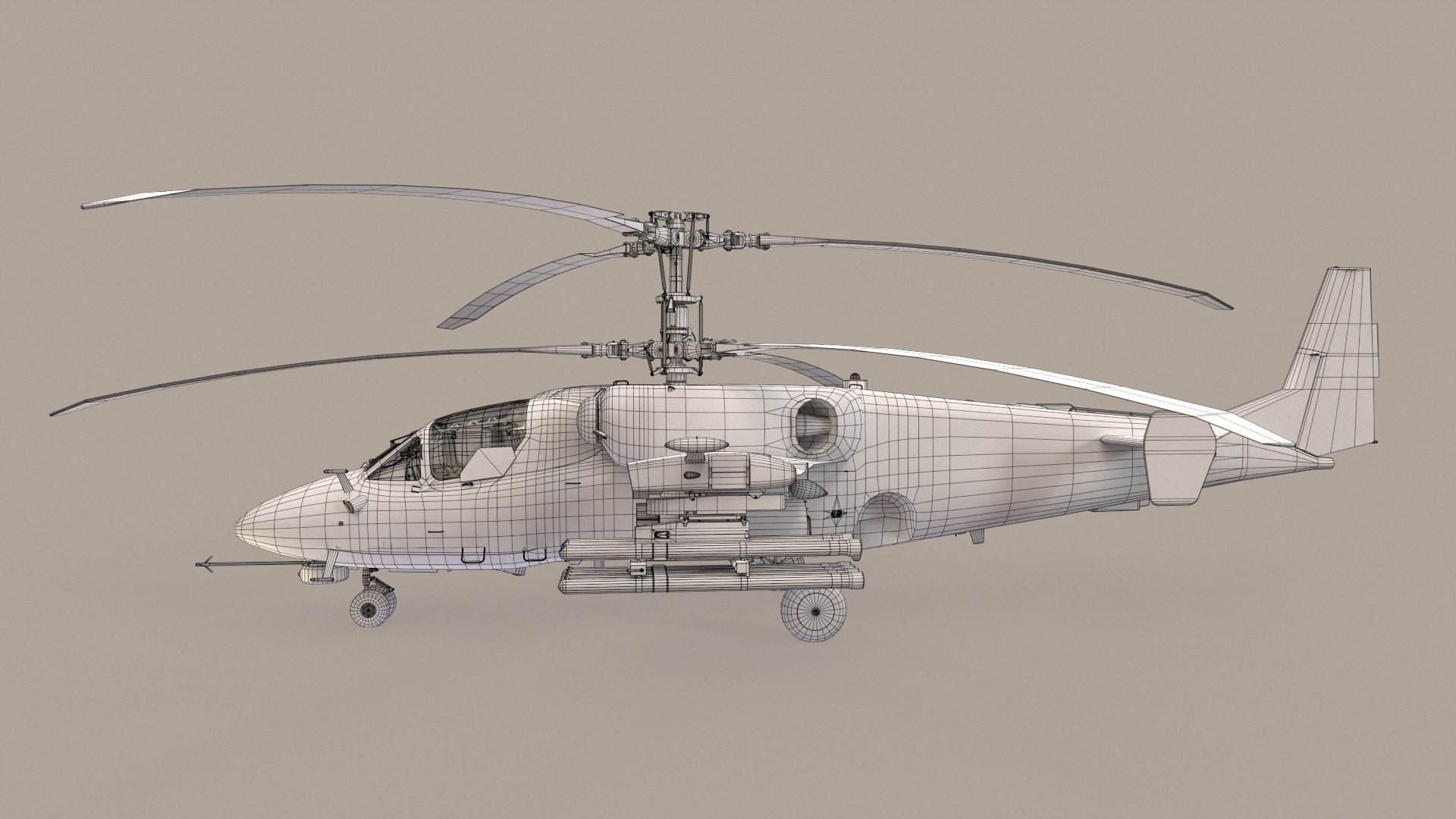 3D Kamov Ka-52K Katran Static - TurboSquid 1984971