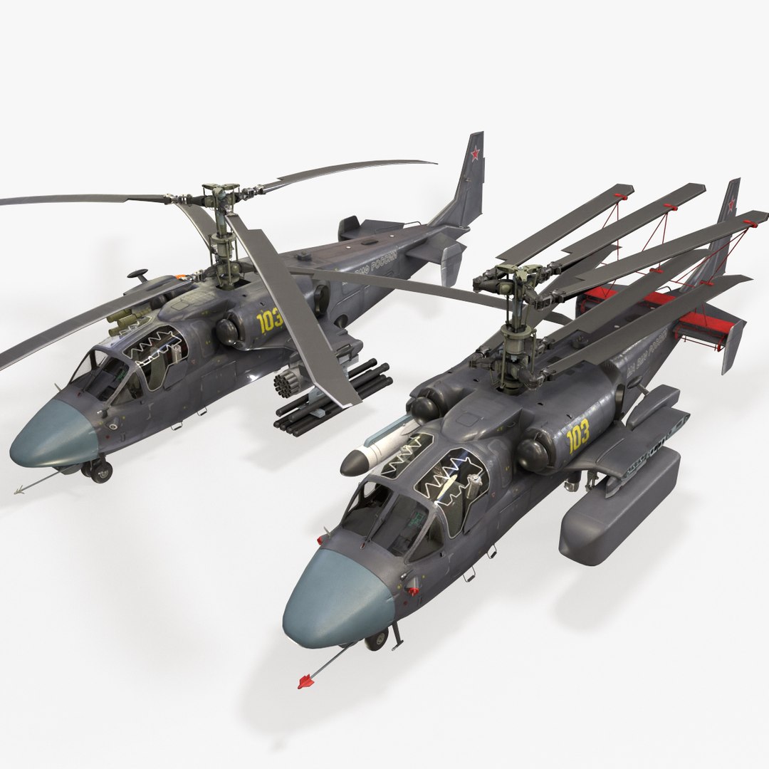 3D Kamov Ka-52K Katran Static - TurboSquid 1984971