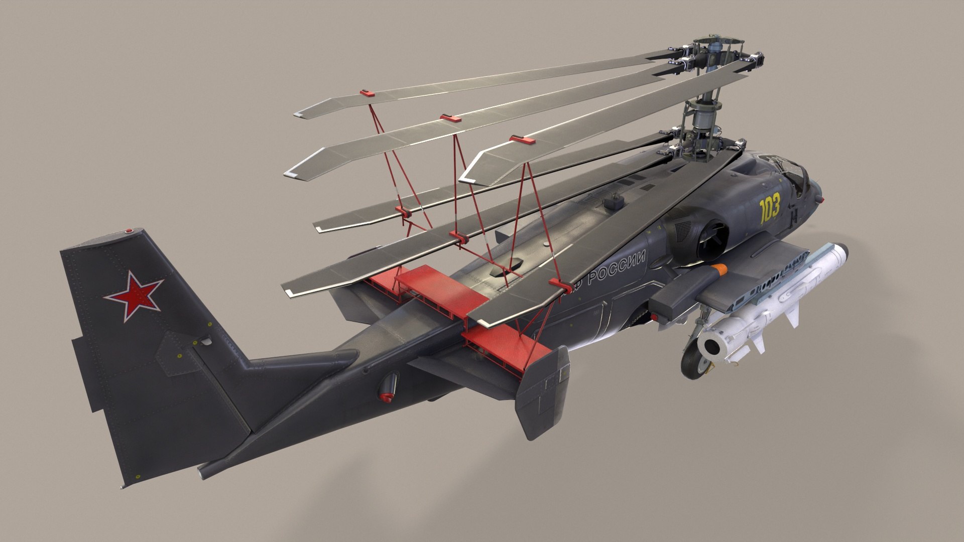 3D Kamov Ka-52K Katran Static - TurboSquid 1984971