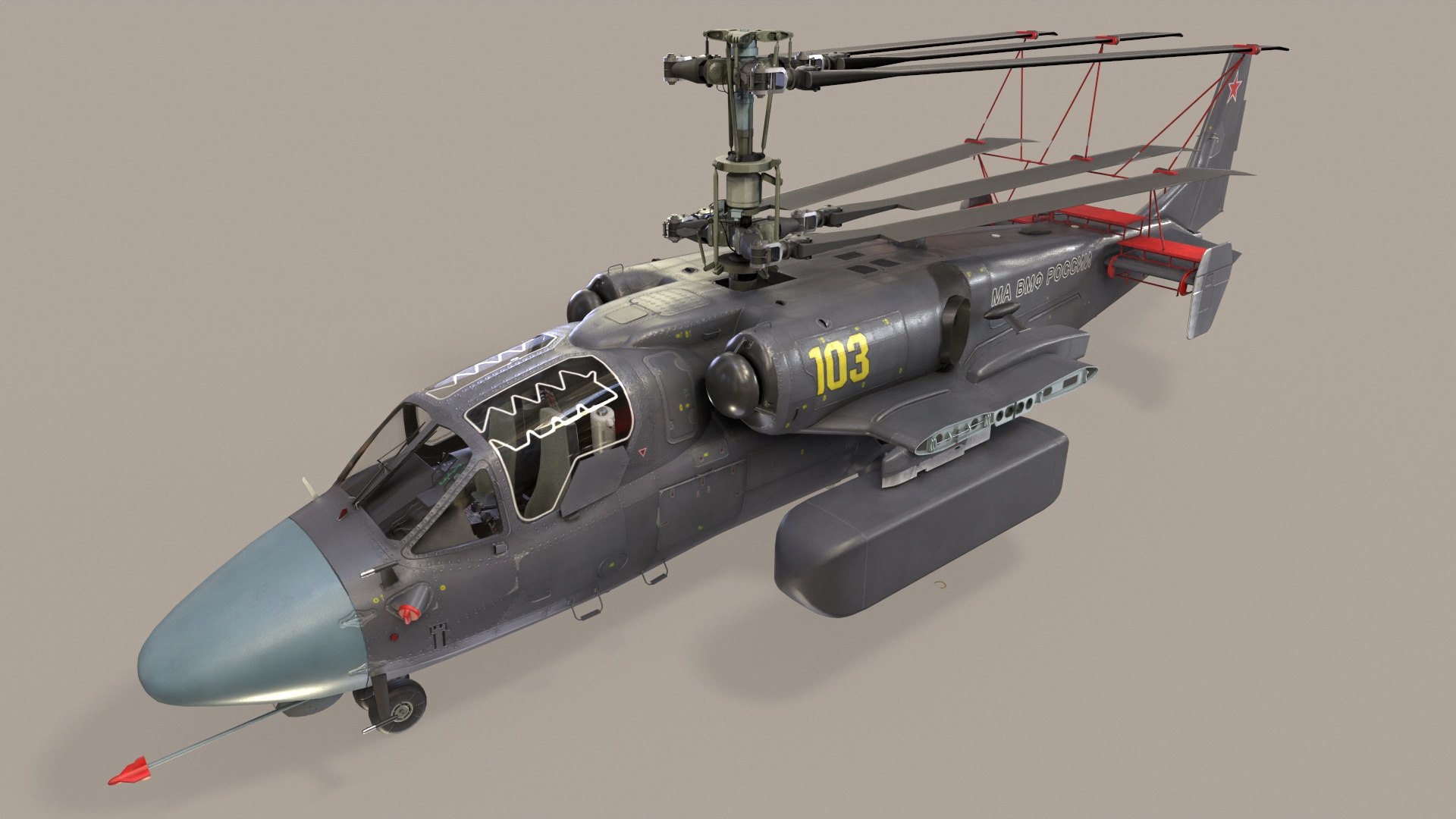 3D Kamov Ka-52K Katran Static - TurboSquid 1984971
