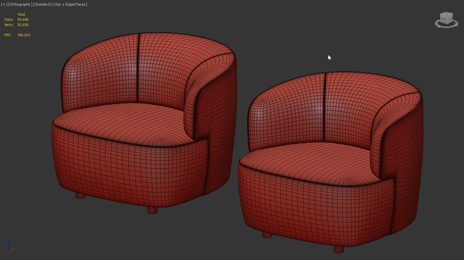 3D Elain Armchair By Molteni And C - TurboSquid 1758660