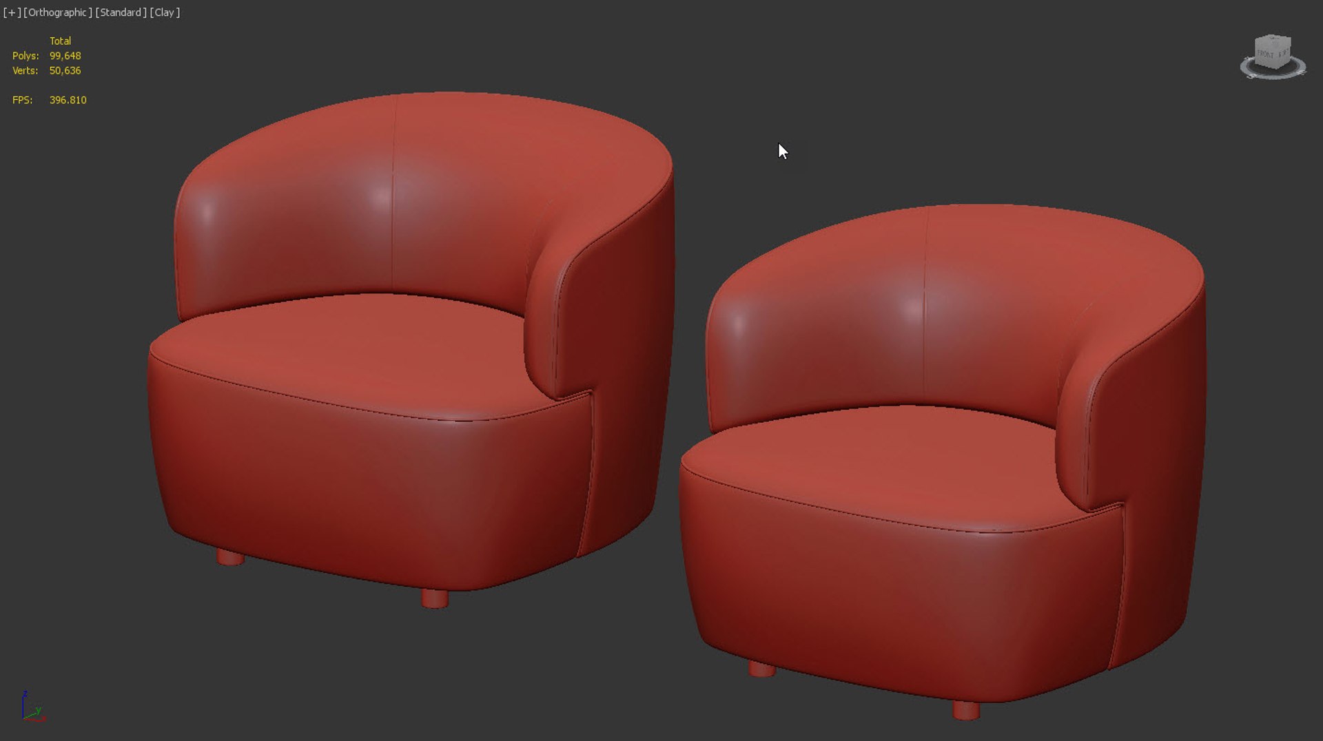 3D Elain Armchair By Molteni And C - TurboSquid 1758660