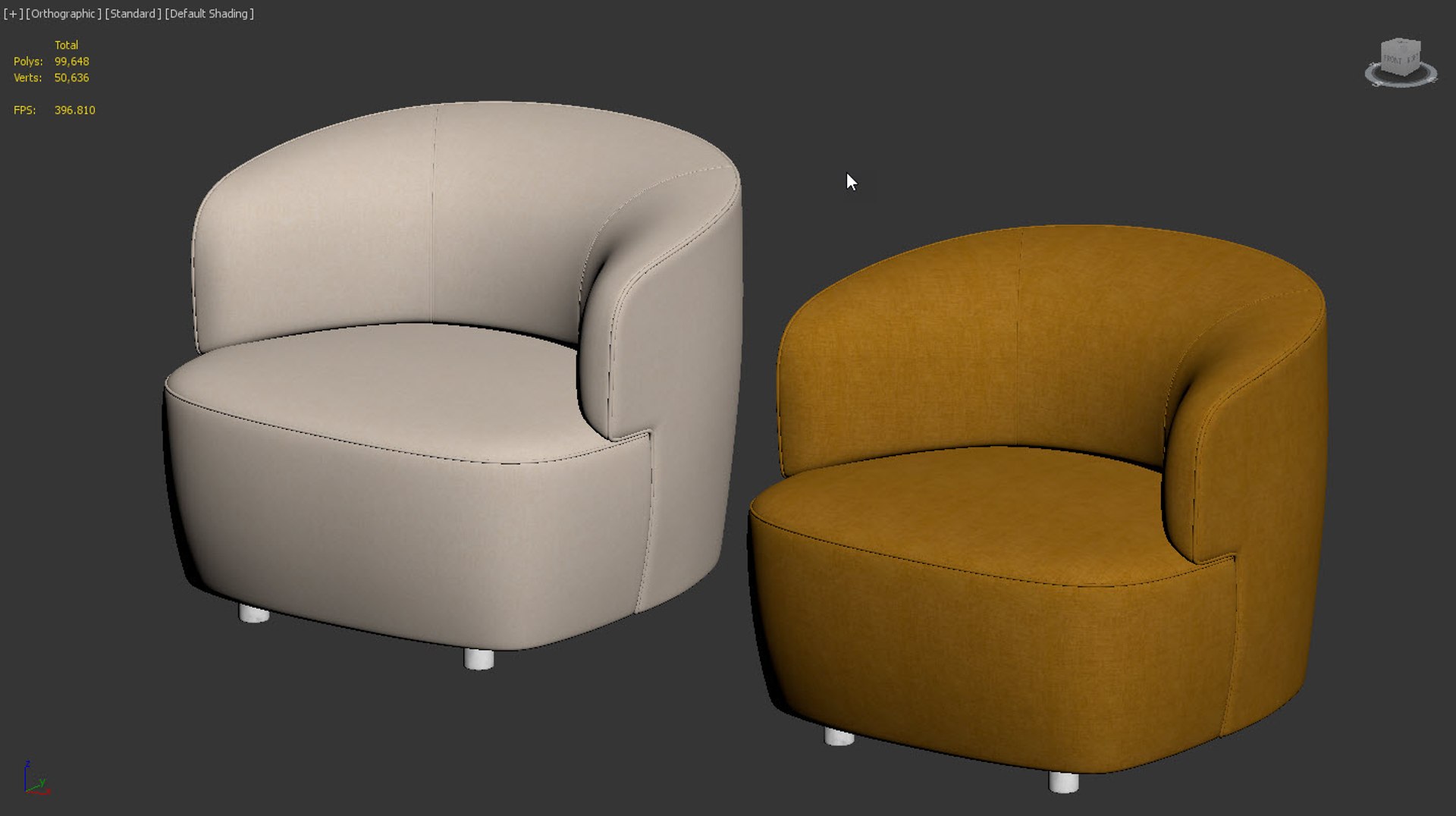 3D Elain Armchair By Molteni And C - TurboSquid 1758660