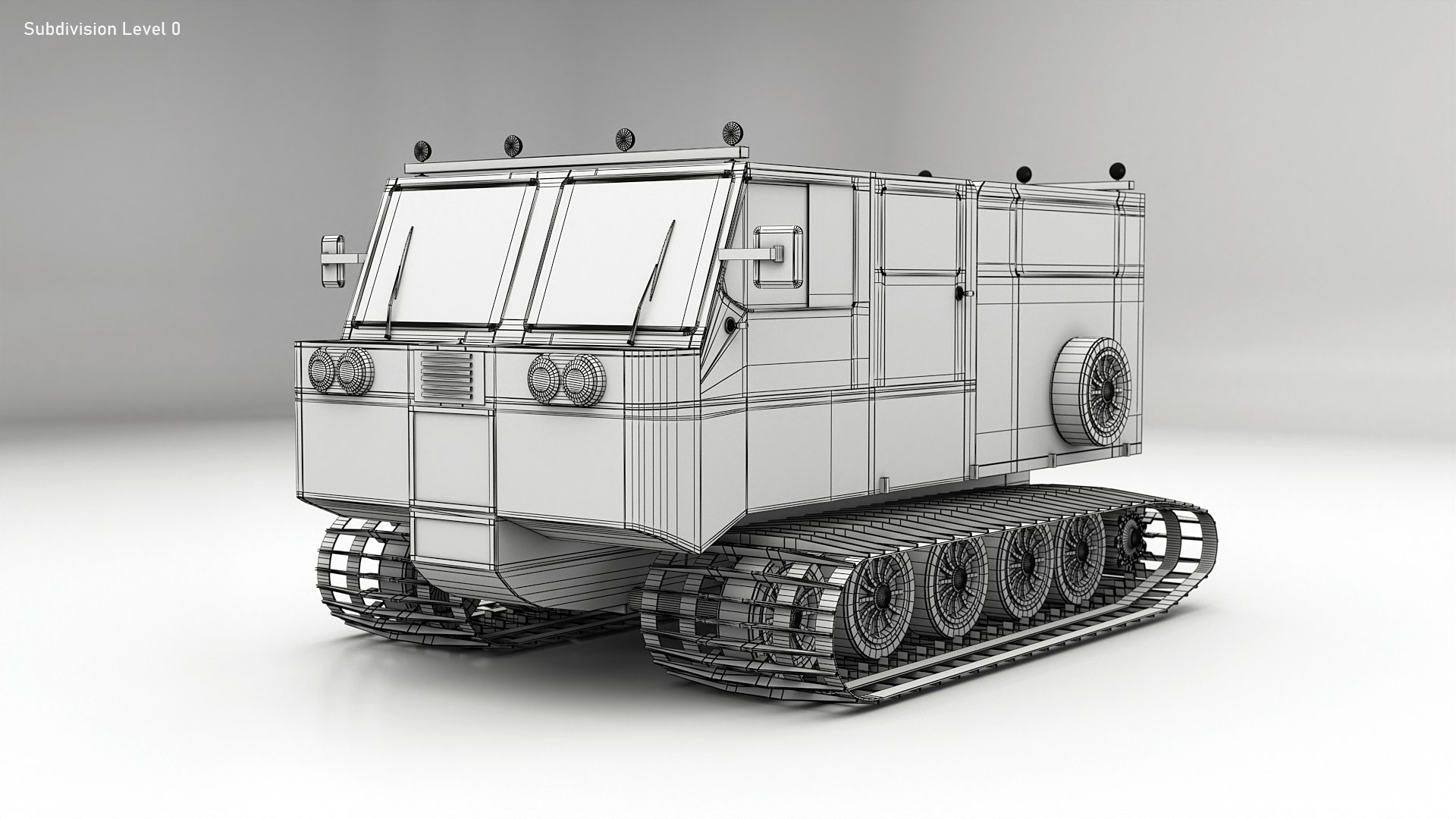 Thiokol Spryte Snowcat 3D Model - TurboSquid 2156016