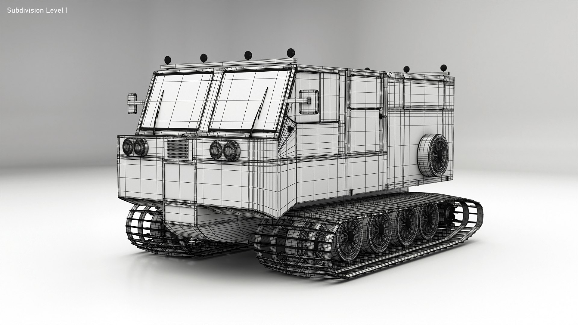 Thiokol Spryte Snowcat 3D Model - TurboSquid 2156016