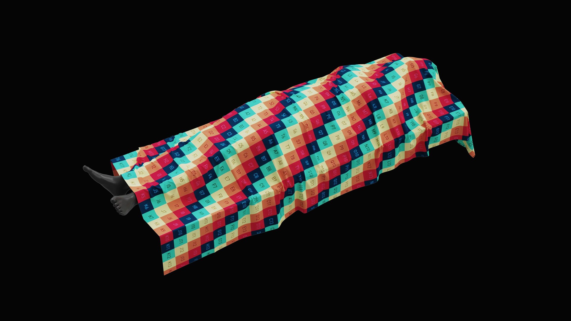 3D Covered Corpse Collection V1 B Model - TurboSquid 2368457