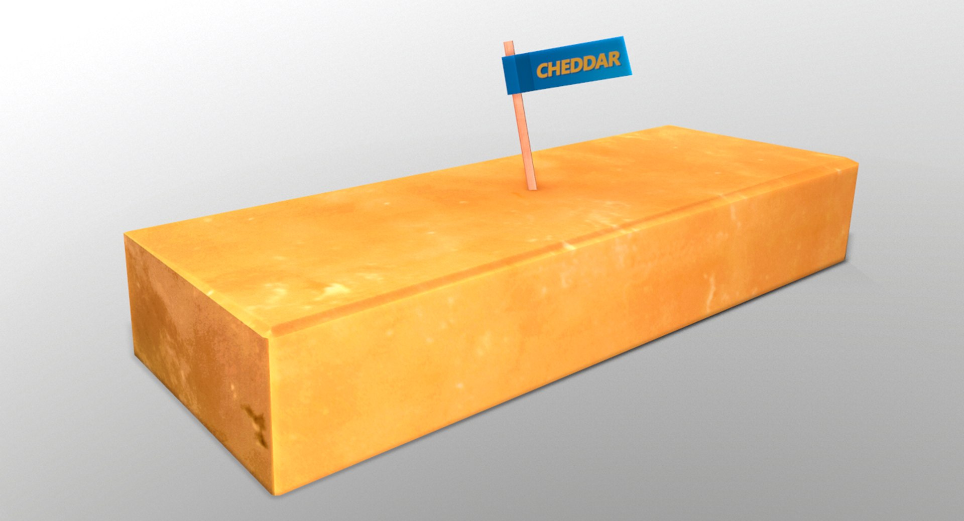 3D Cheddar Cheese - TurboSquid 1287980