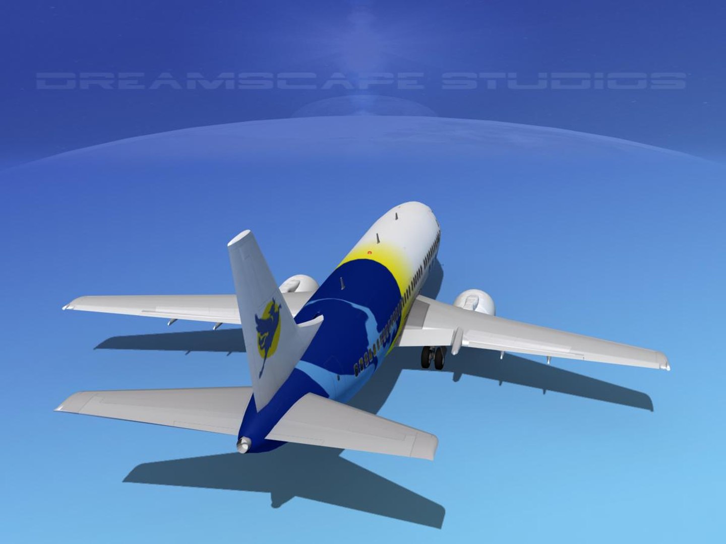 Boeing 737 737-300 3d Dwg