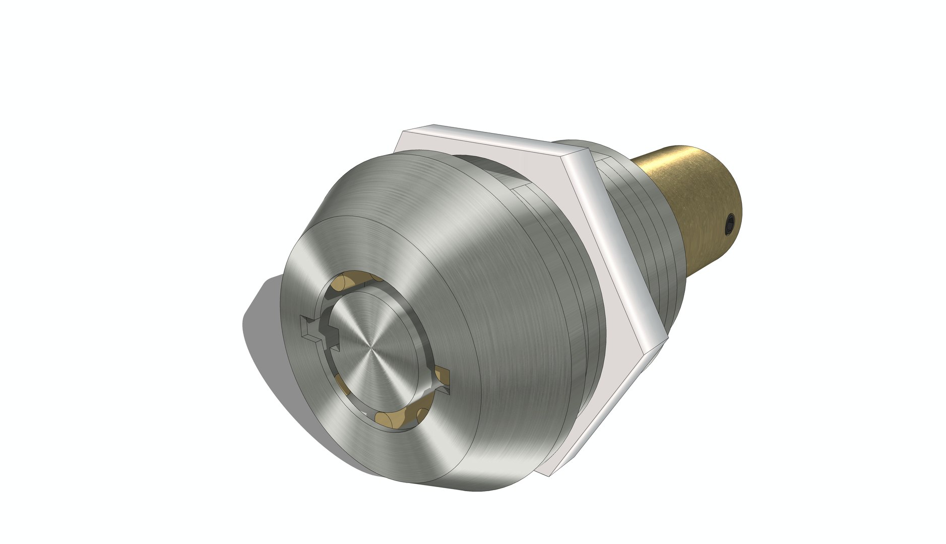 3D Model Tubular Lock Screw Type - TurboSquid 2183565