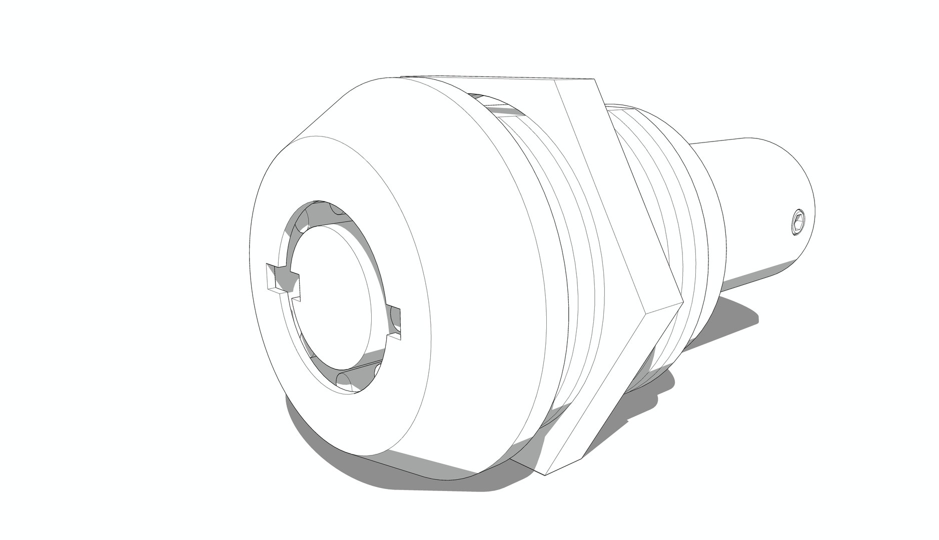 3D Model Tubular Lock Screw Type - TurboSquid 2183565
