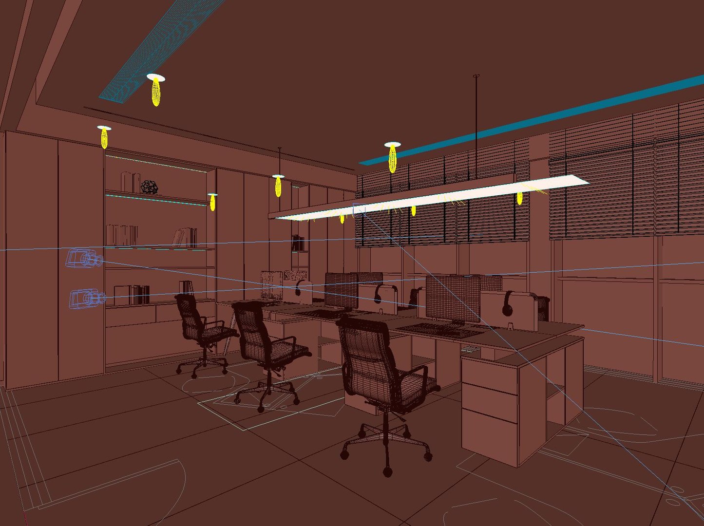 Interior Office Space 003 3D - TurboSquid 2218722