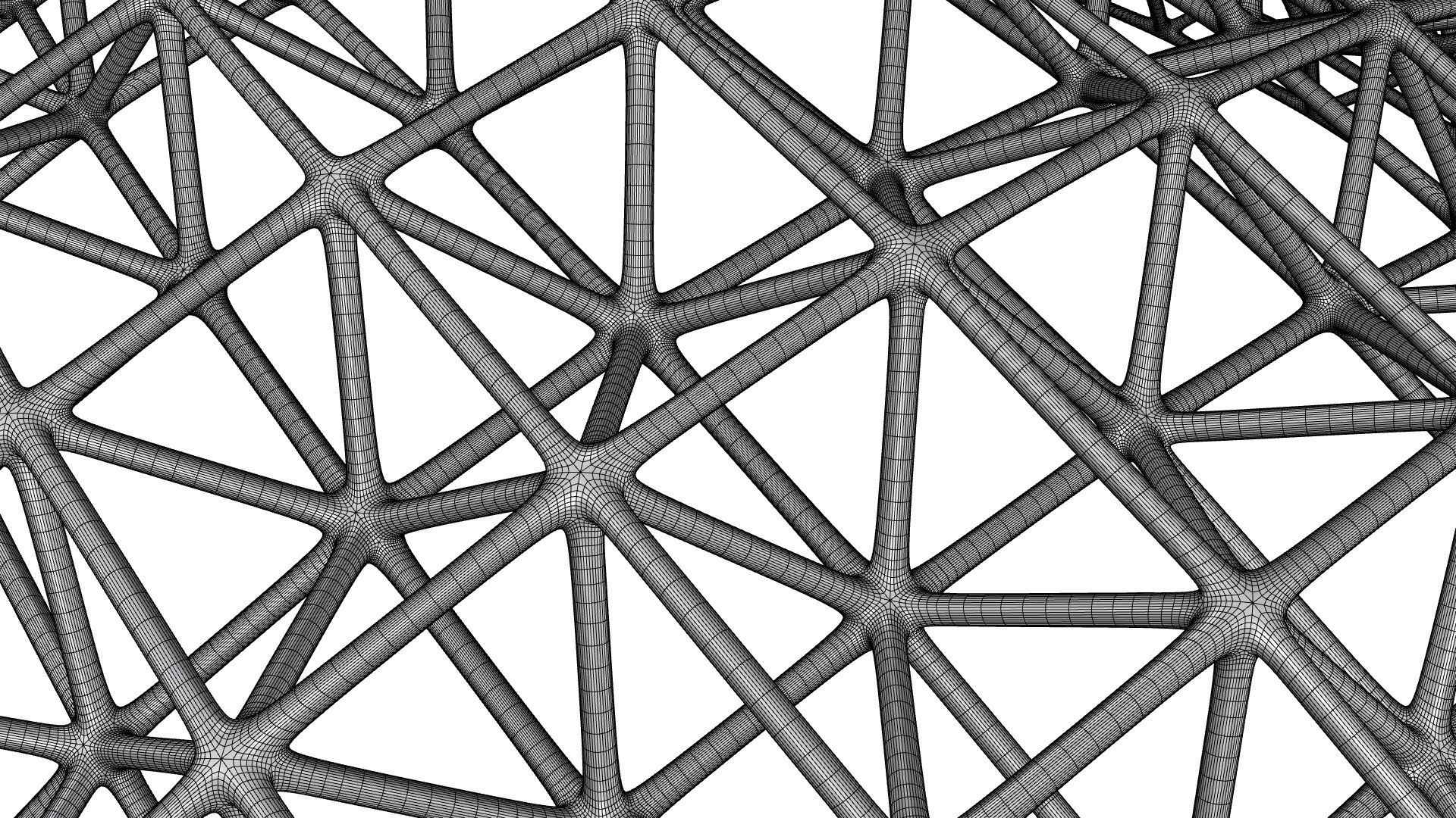 3D Outdoor Truss Gridshell Structure - TurboSquid 2345472