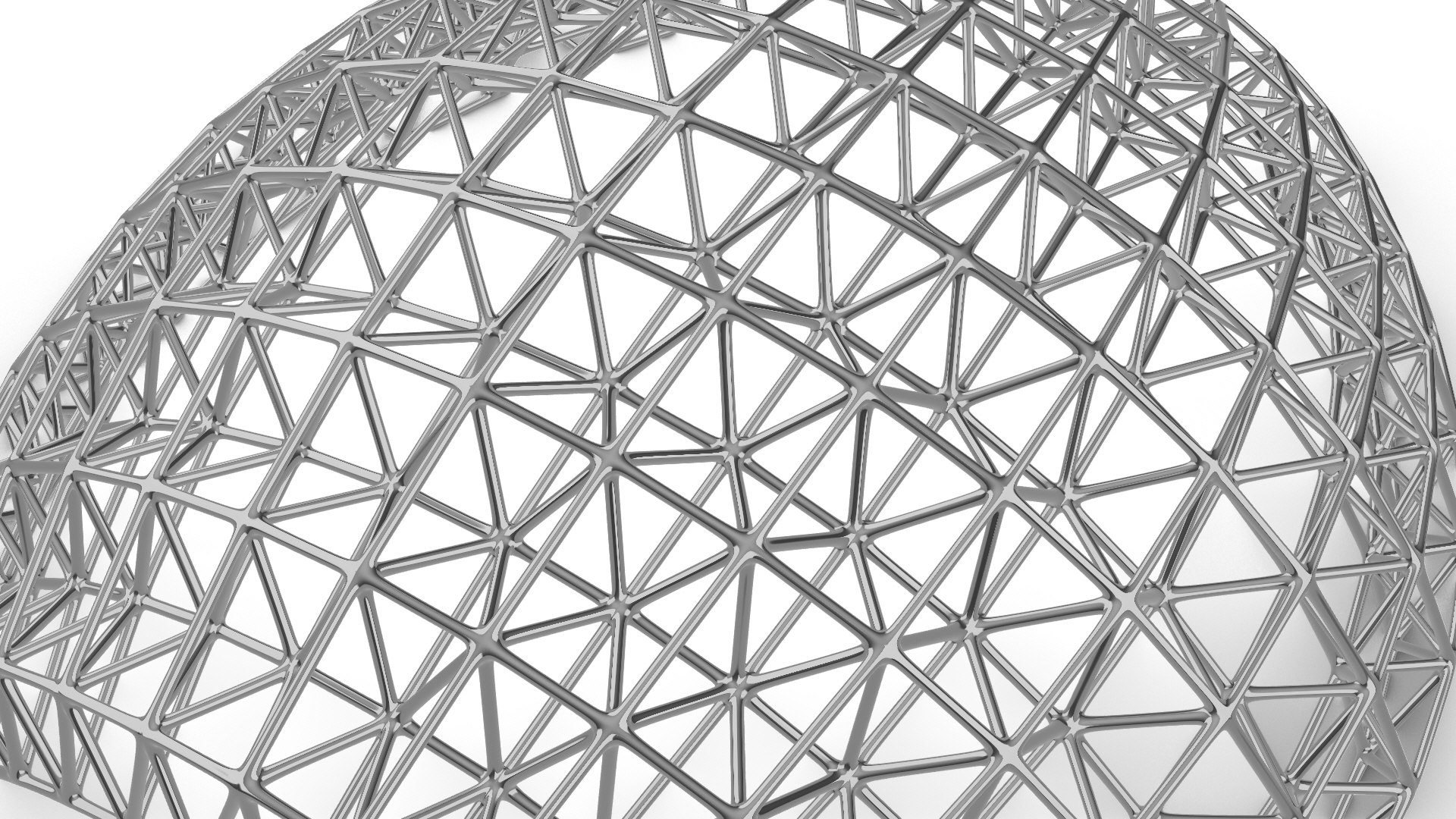 3D Outdoor Truss Gridshell Structure - TurboSquid 2345472