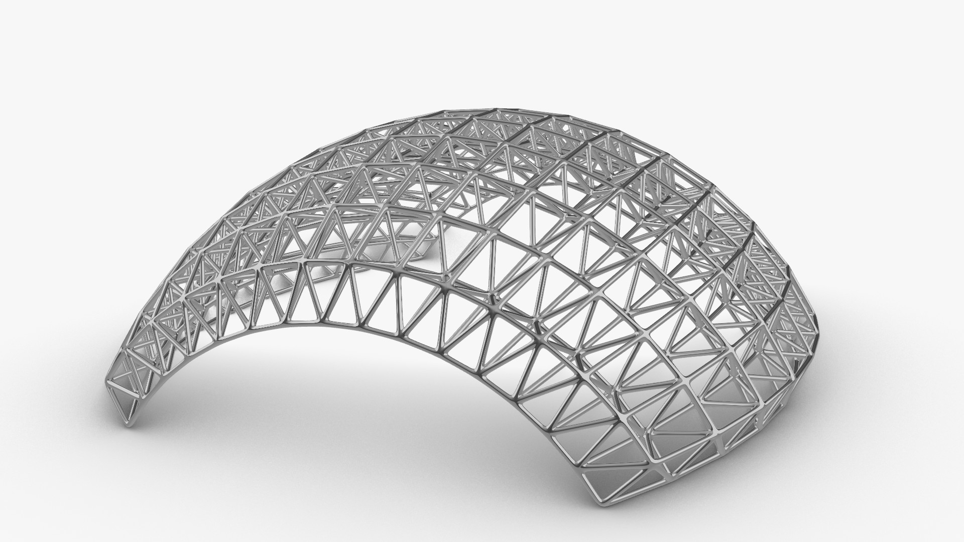 3D Outdoor Truss Gridshell Structure - TurboSquid 2345472