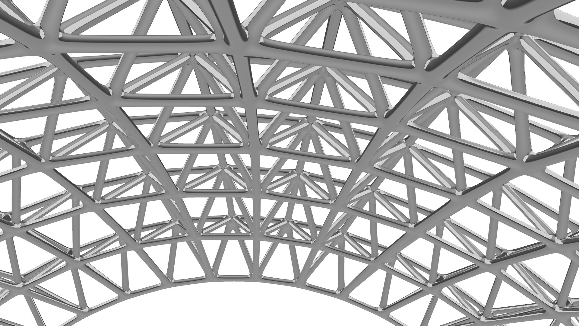 3D Outdoor Truss Gridshell Structure - TurboSquid 2345472