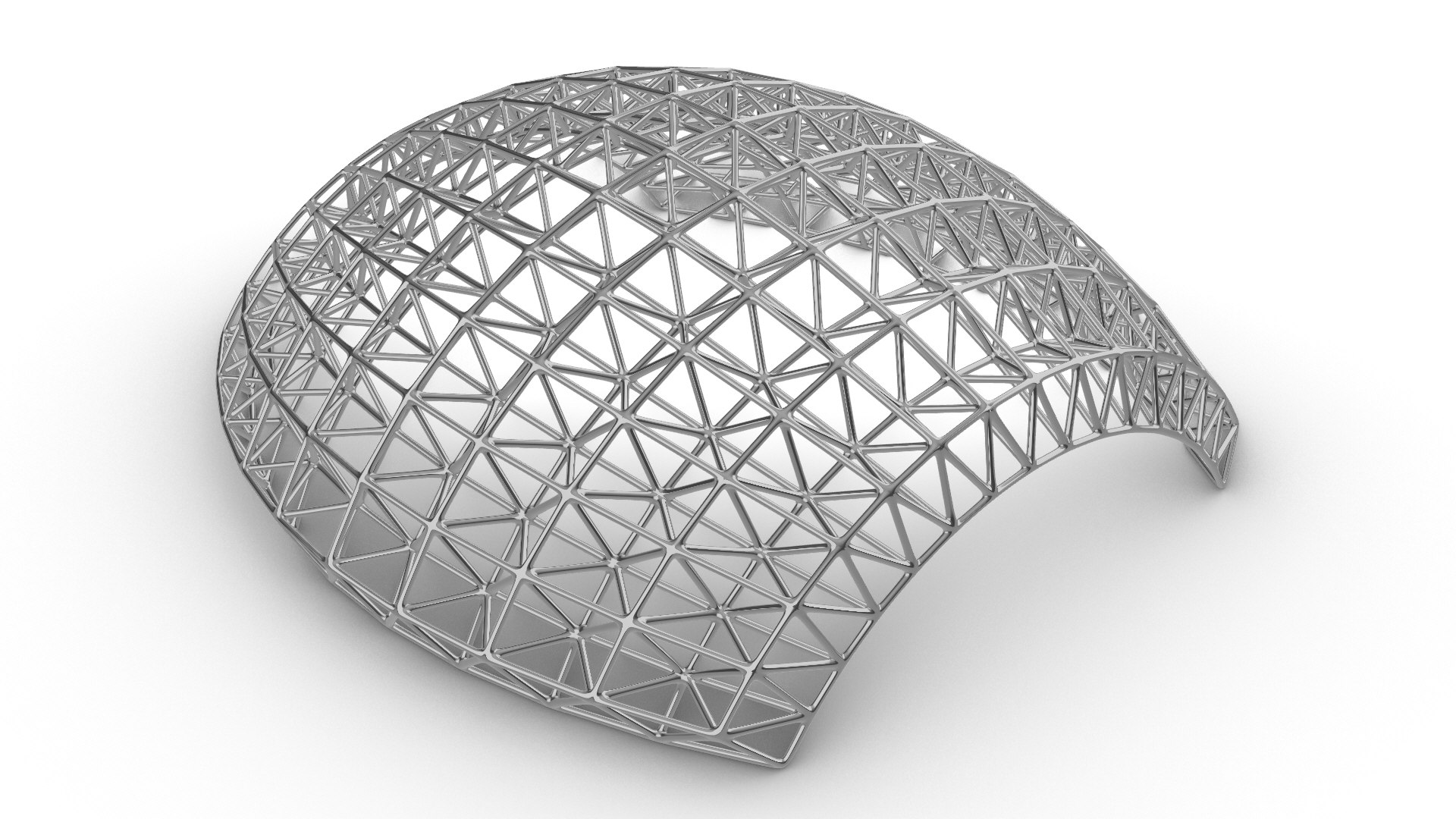 3D Outdoor Truss Gridshell Structure - TurboSquid 2345472