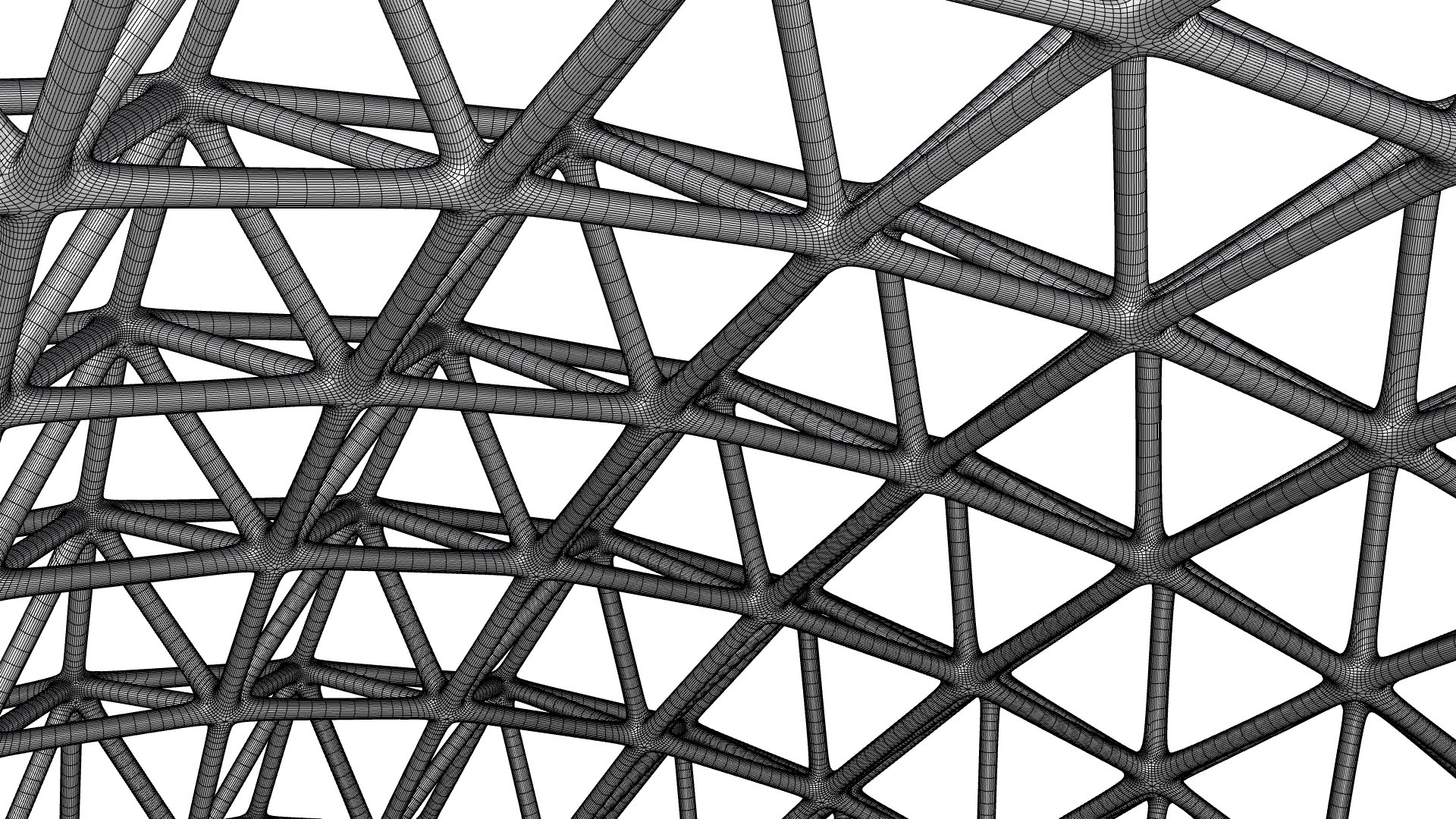 3D Outdoor Truss Gridshell Structure - TurboSquid 2345472