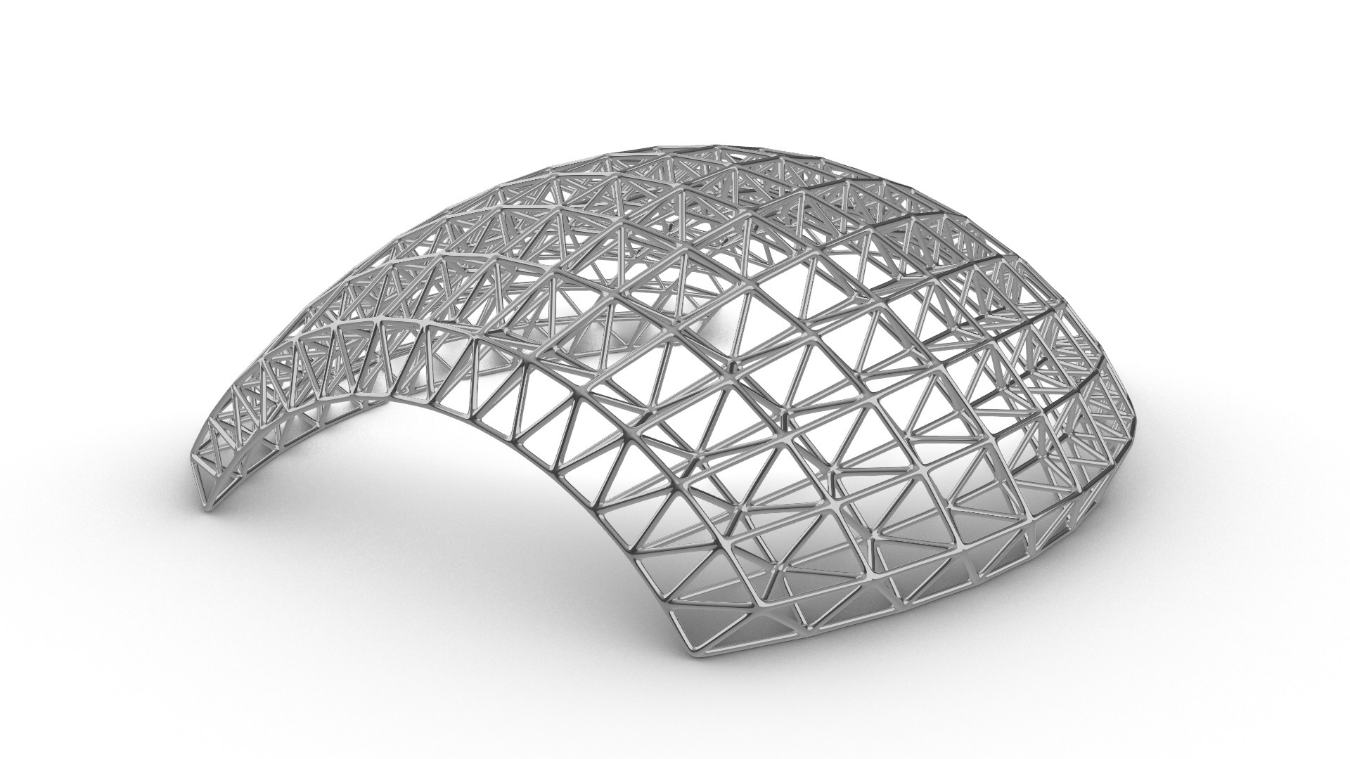 3D Outdoor Truss Gridshell Structure - TurboSquid 2345472