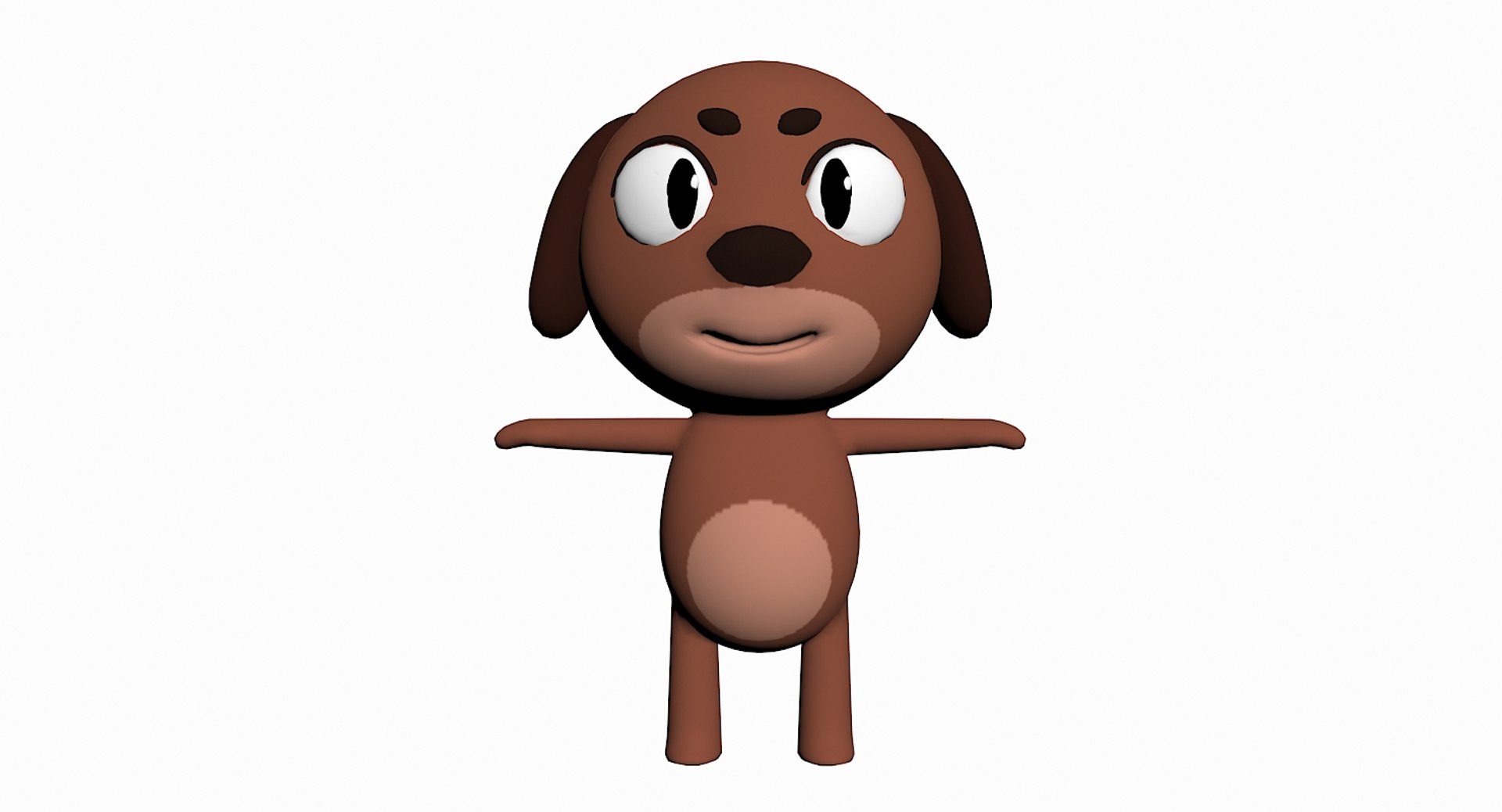 Cartoon Toon Dog 3D Model - TurboSquid 1399854