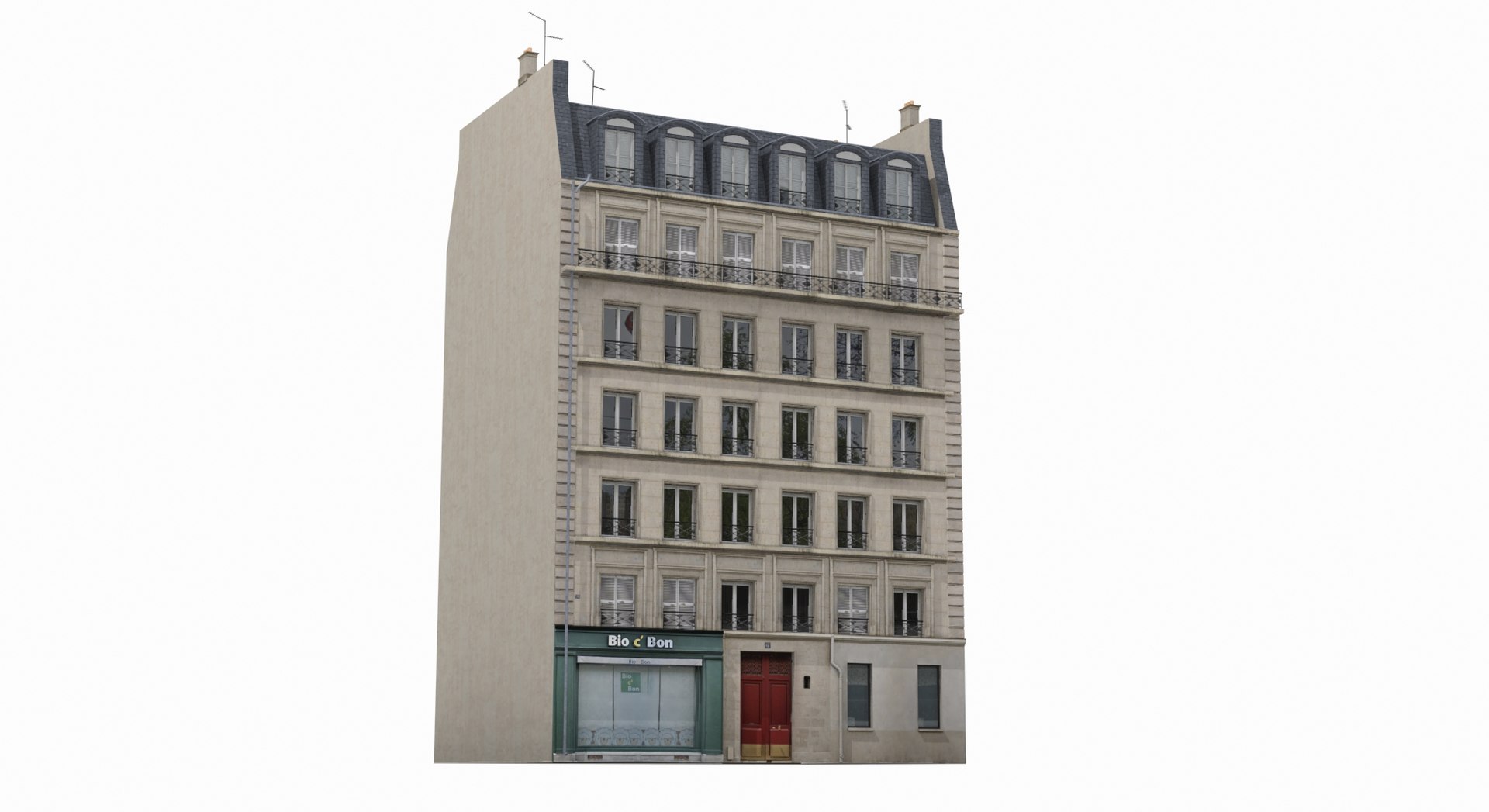 Photorealistic Paris Building 06 3D - TurboSquid 1785769