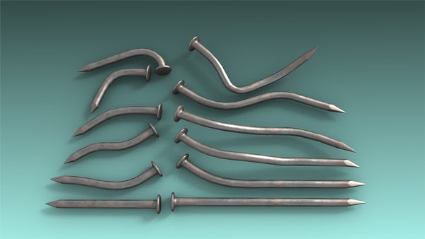 Low-poly nails 3D - TurboSquid 1658515