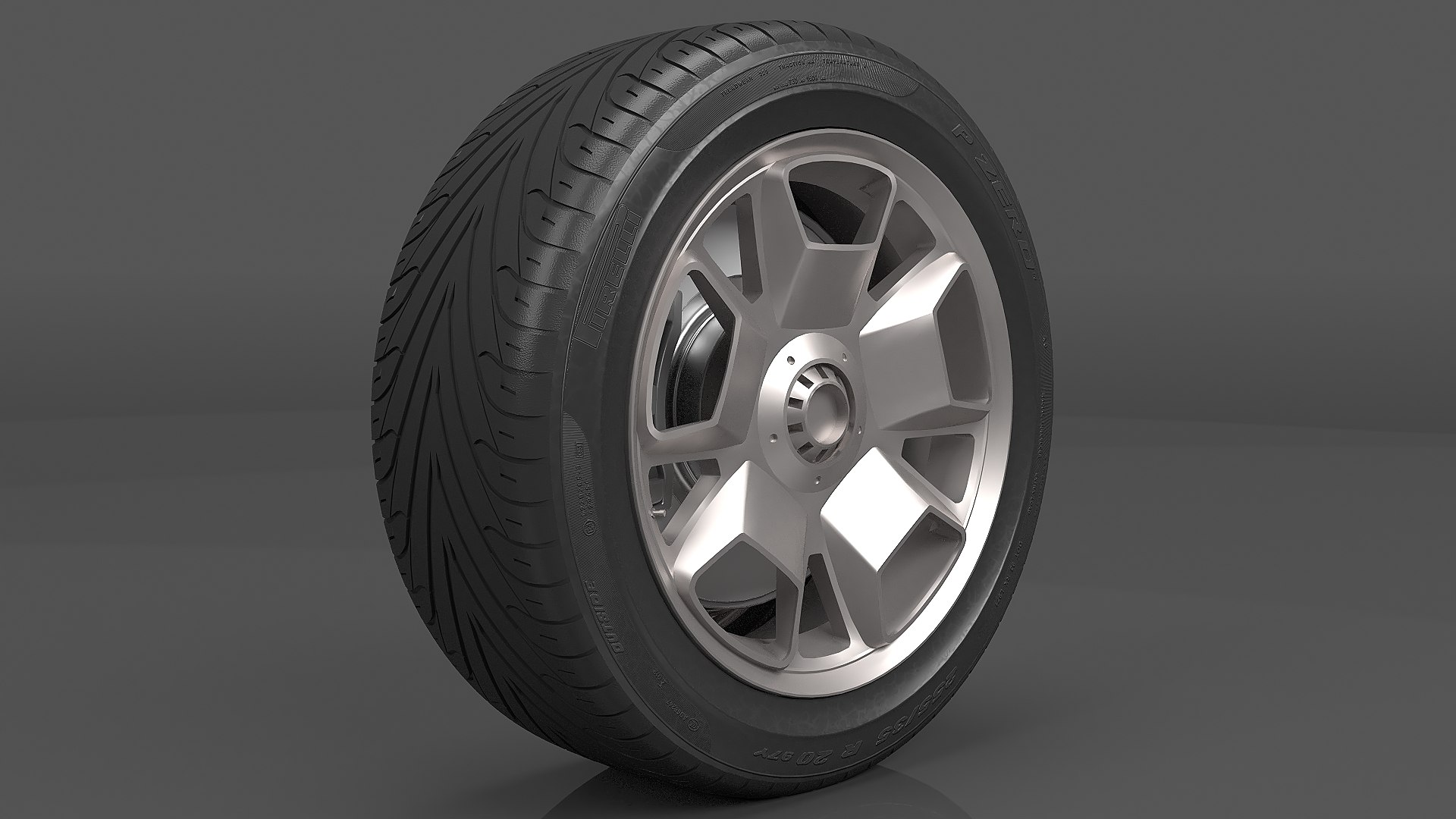 Realistic Wheel Tire 73Dモデル - TurboSquid 1962888