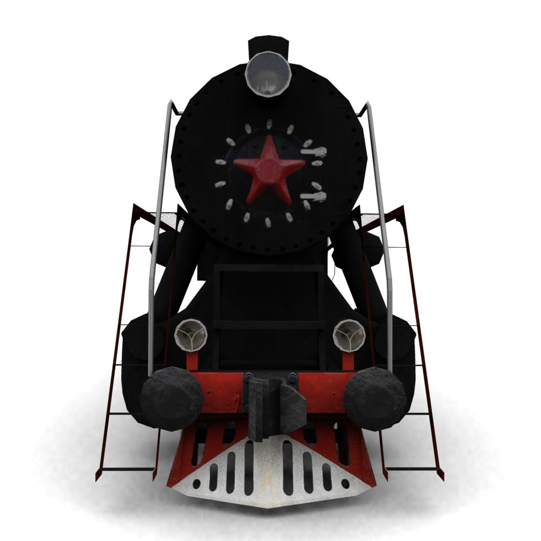 3d Low-poly Steam Locomotive L Model