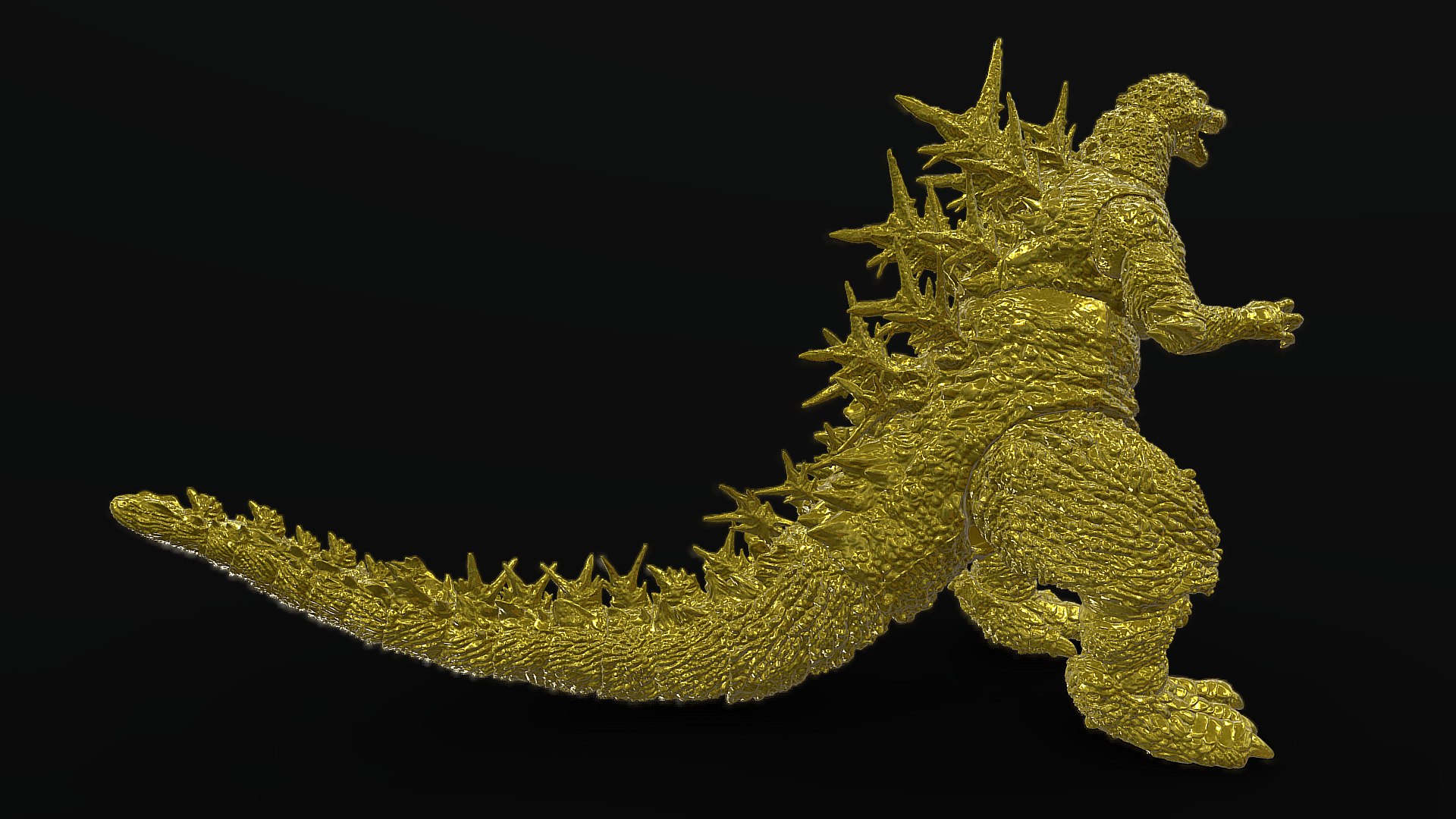 3D Golden Godzilla Minus One - Goldzilla - TurboSquid 2367556