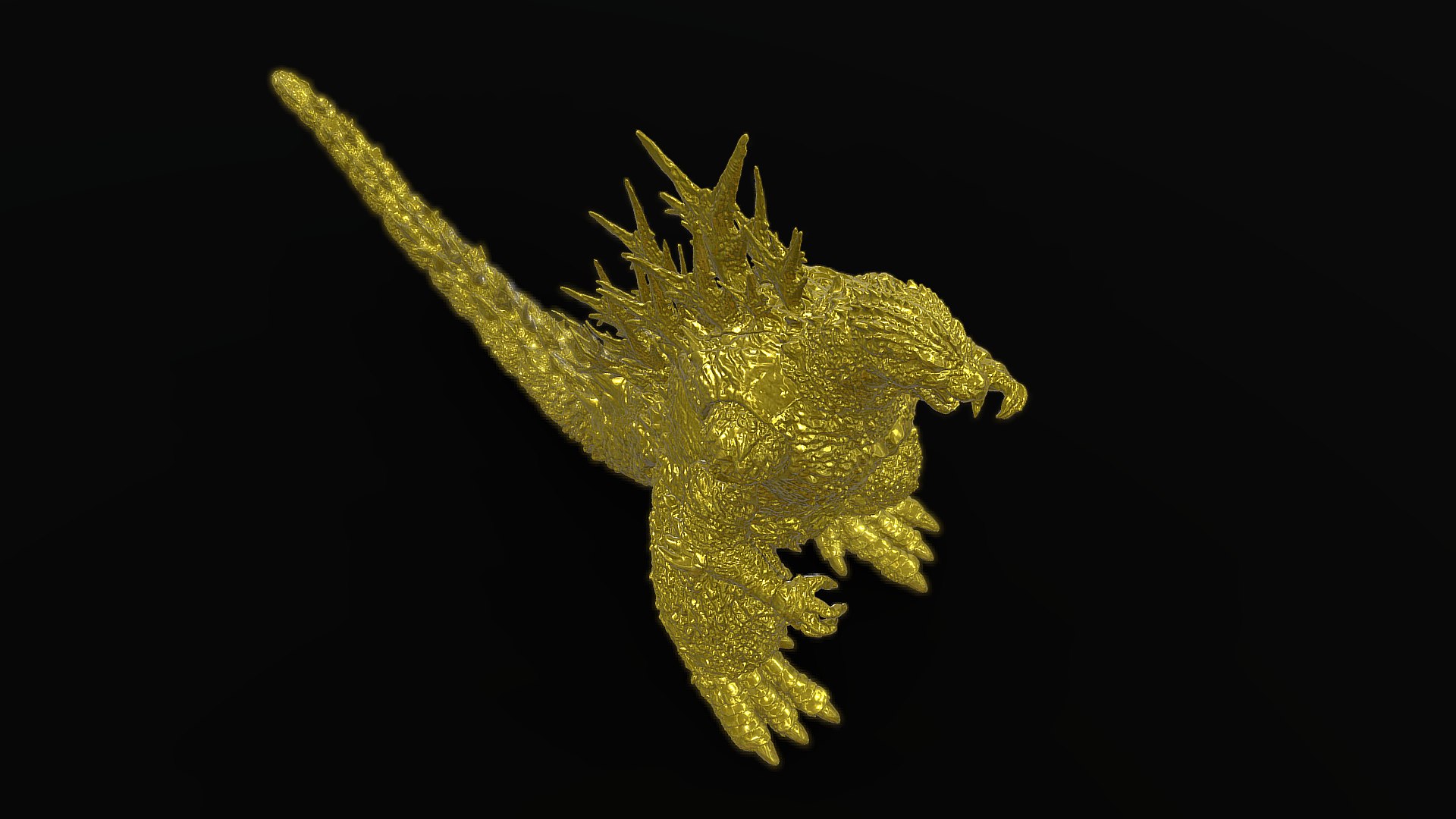 3D Golden Godzilla Minus One - Goldzilla - TurboSquid 2367556