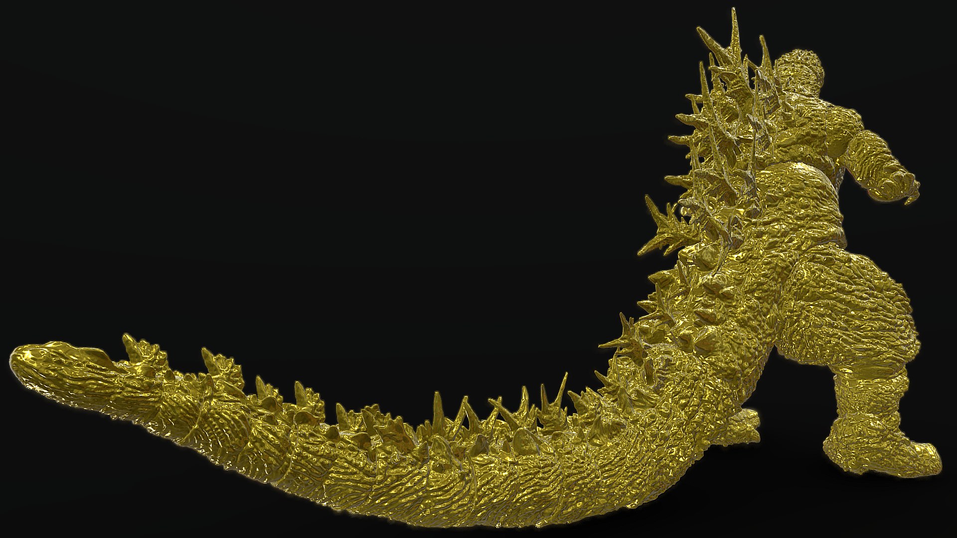 3D Golden Godzilla Minus One - Goldzilla - TurboSquid 2367556
