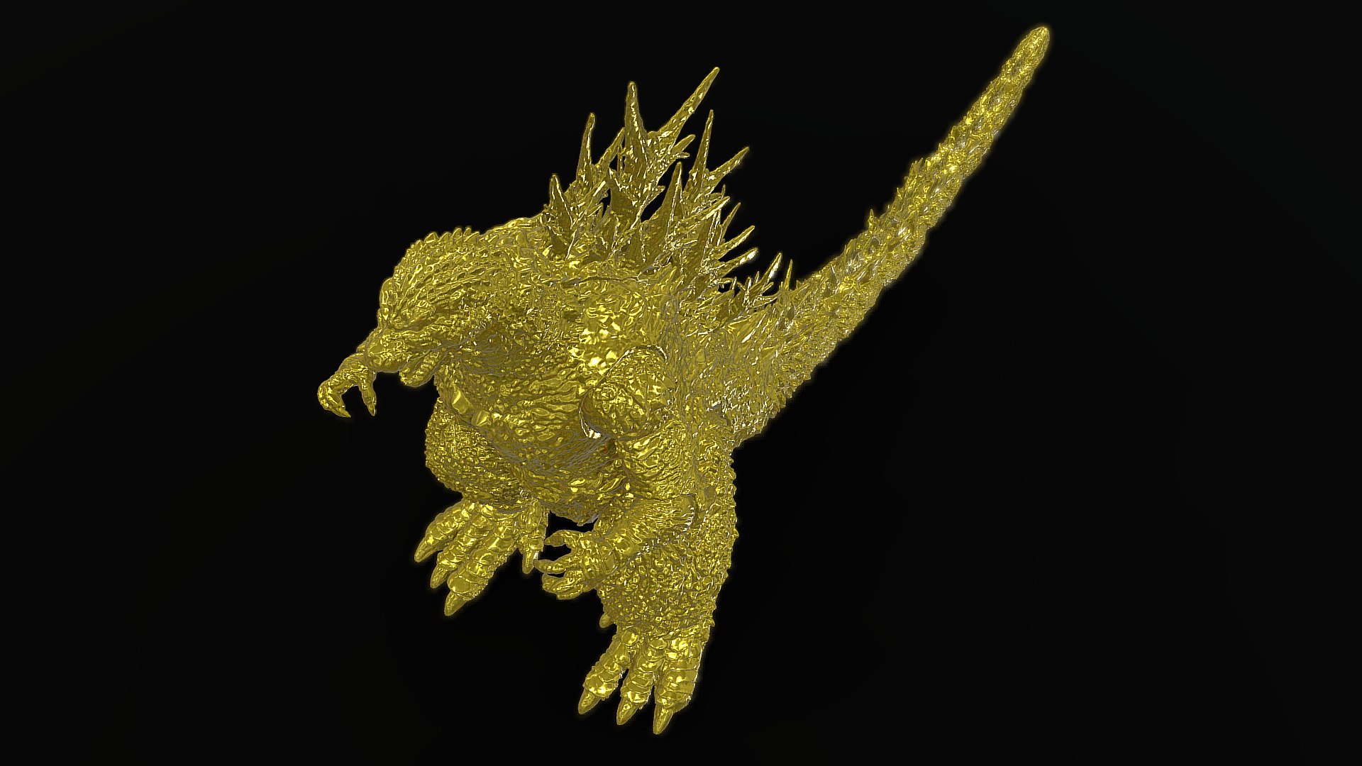 3D Golden Godzilla Minus One - Goldzilla - TurboSquid 2367556
