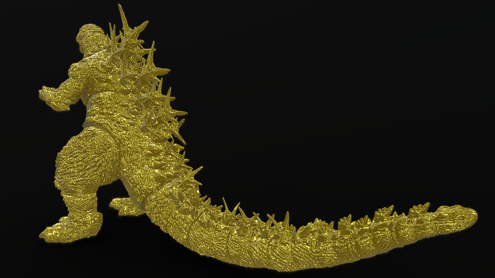 3D Golden Godzilla Minus One - Goldzilla - TurboSquid 2367556