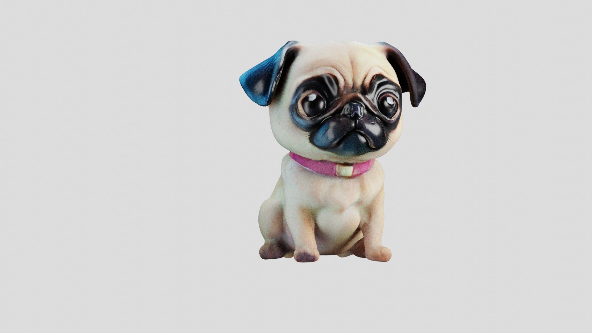 Pugsy Premium Stylized Pug 3D Model Model - TurboSquid 2401409