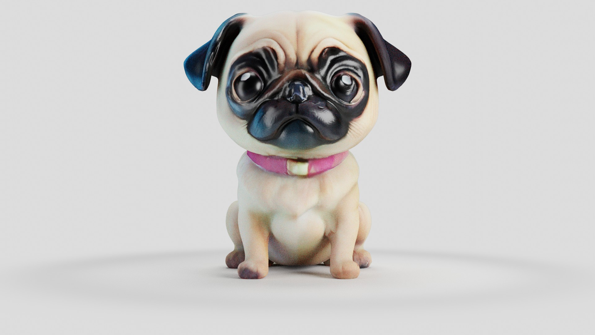 Pugsy Premium Stylized Pug 3D Model Model - TurboSquid 2401409