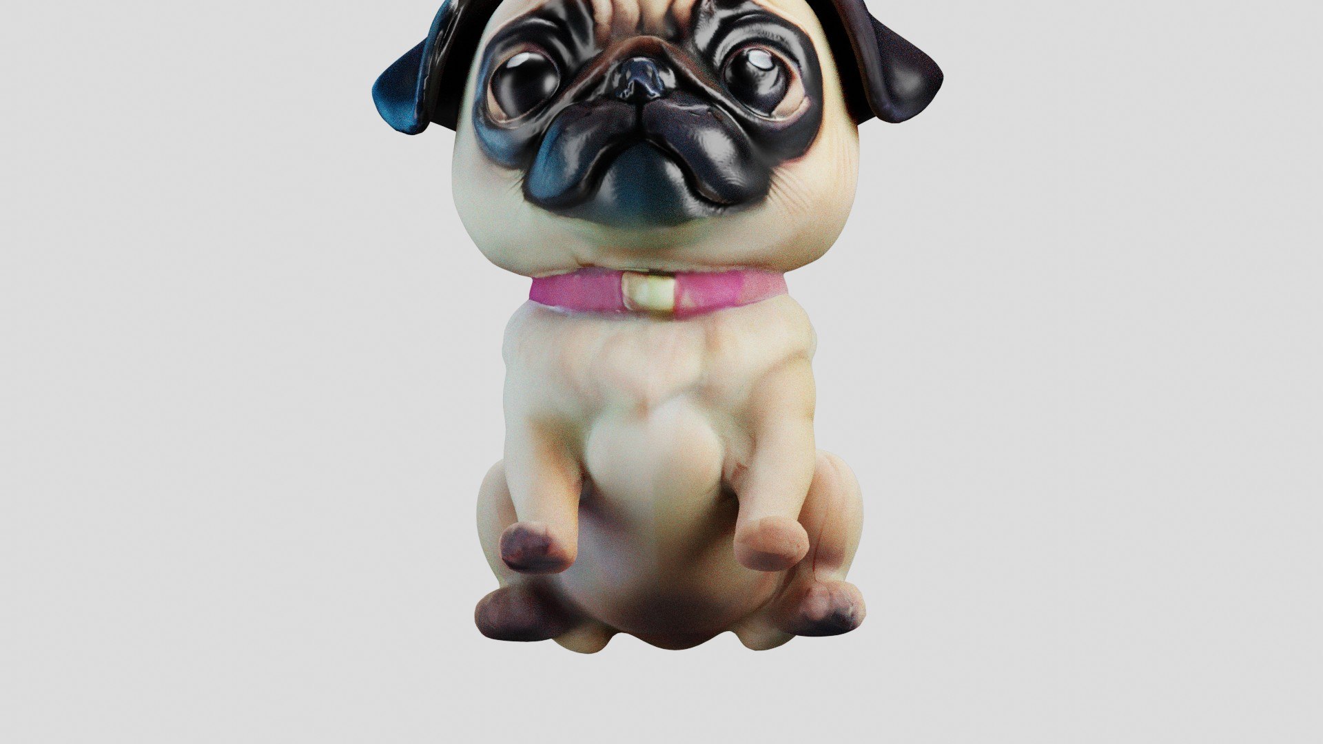 Pugsy Premium Stylized Pug 3D Model Model - TurboSquid 2401409