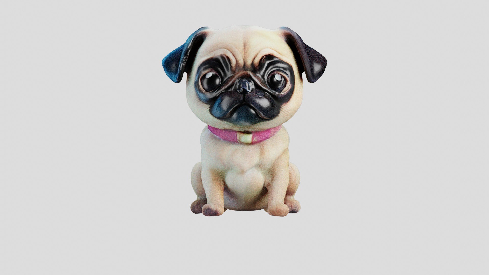 Pugsy Premium Stylized Pug 3D Model Model - TurboSquid 2401409