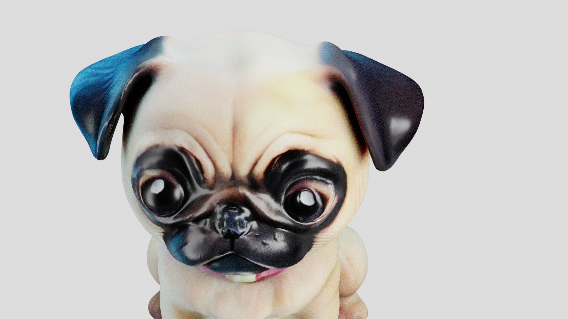 Pugsy Premium Stylized Pug 3D Model Model - TurboSquid 2401409