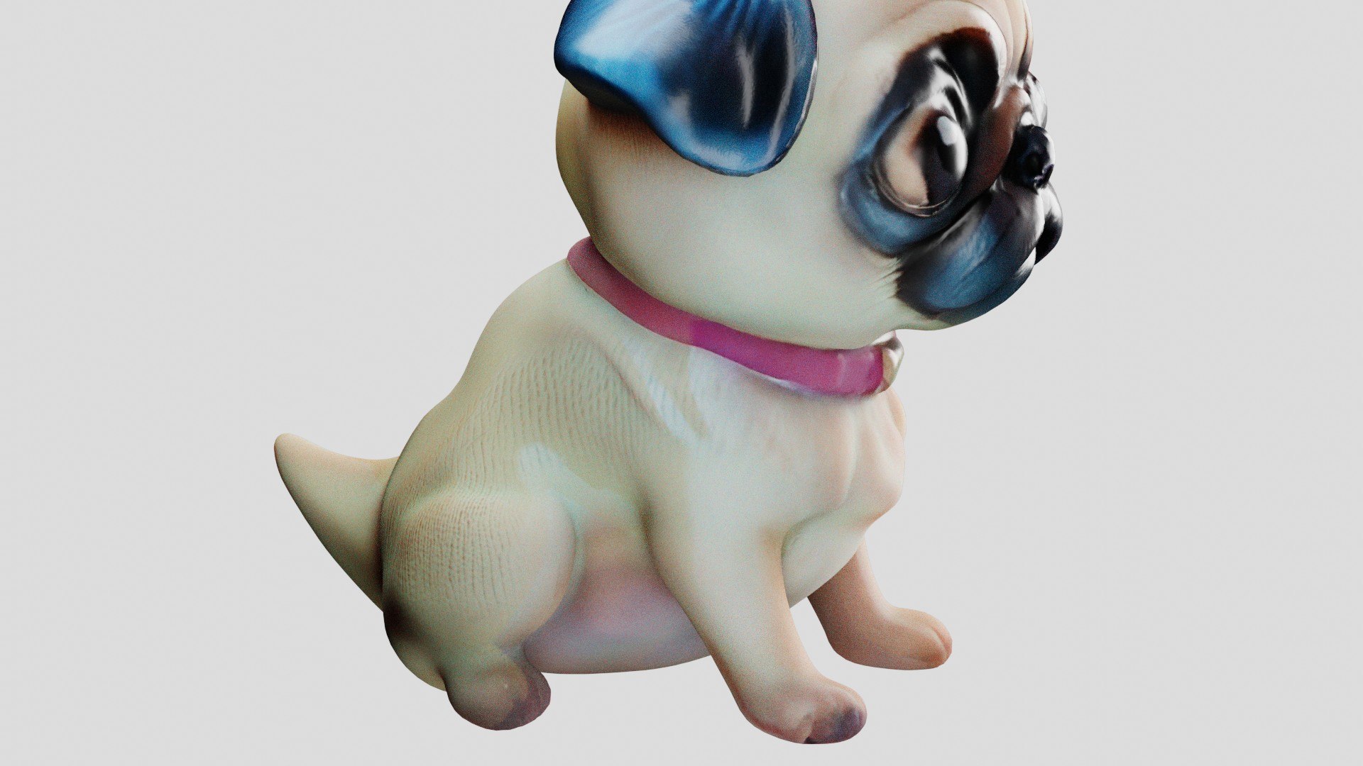Pugsy Premium Stylized Pug 3D Model Model - TurboSquid 2401409