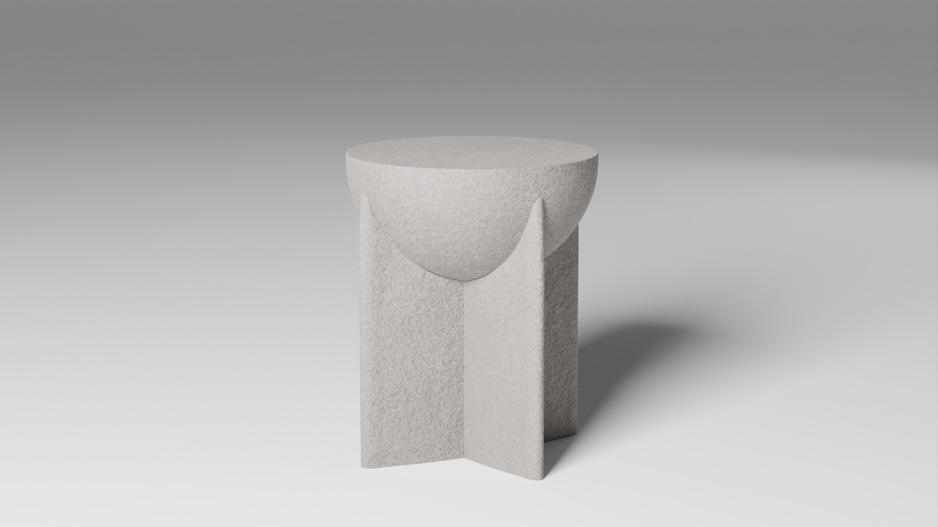 Lava Stone Side Table 3D - TurboSquid 2086589