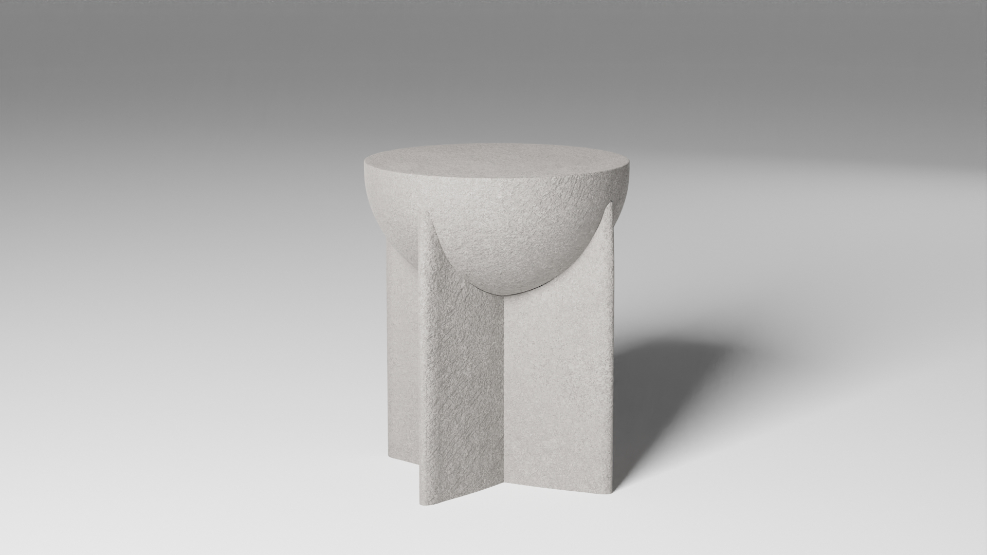 Lava Stone Side Table 3D - TurboSquid 2086589