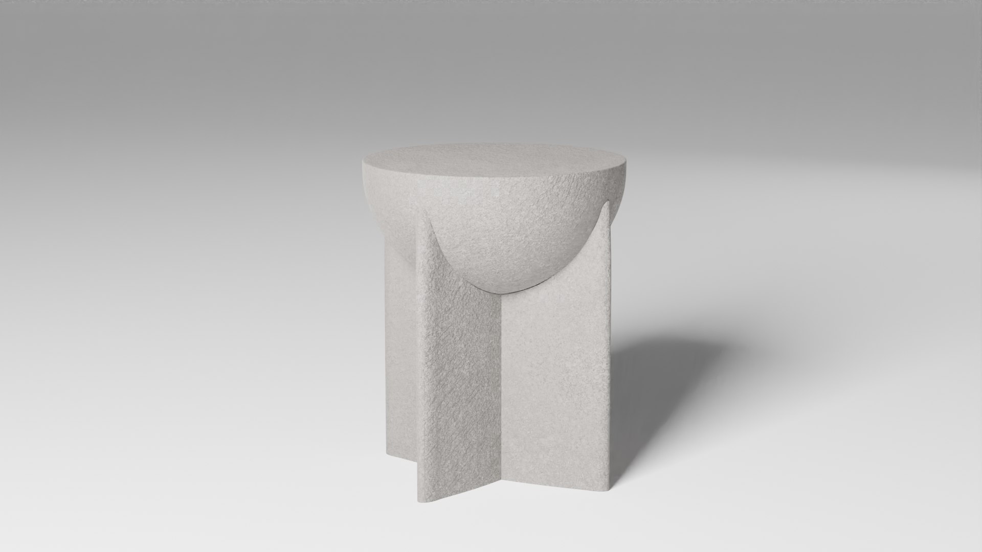 Lava Stone Side Table 3D - TurboSquid 2086589
