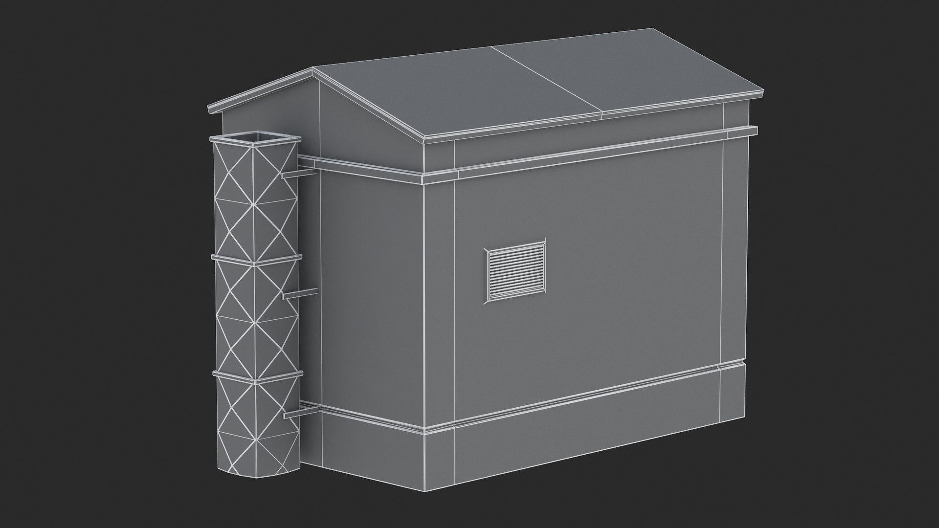 3D Roof Rooftop Model - TurboSquid 1532390