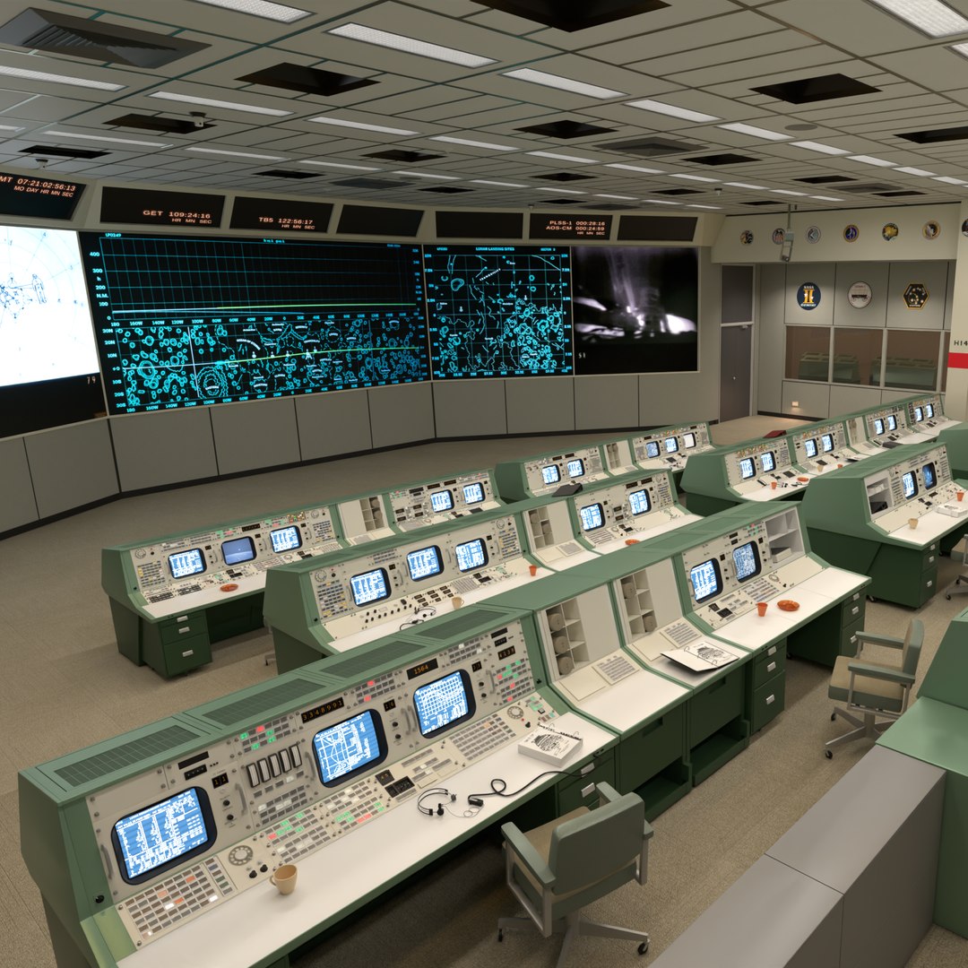 Apollo Mission Operations And Control Room 3D Model - TurboSquid 2344504