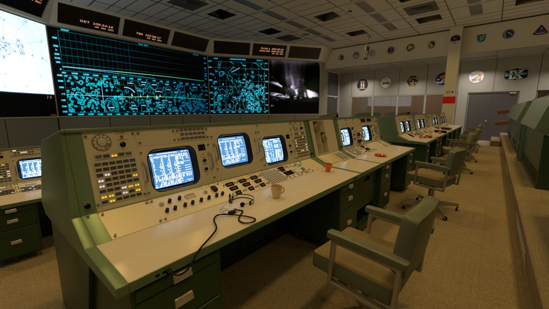 Apollo Mission Operations And Control Room 3D Model - TurboSquid 2344504