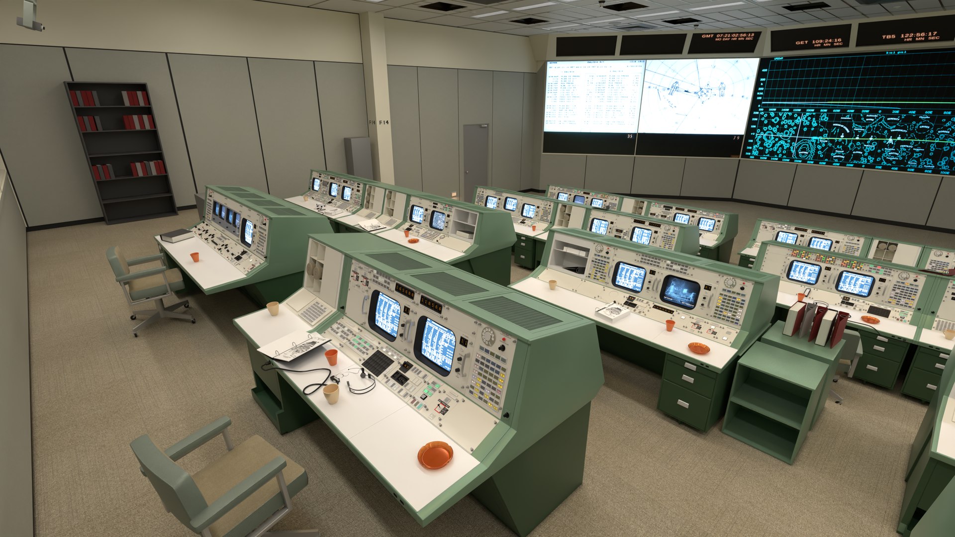 Apollo Mission Operations And Control Room 3D Model - TurboSquid 2344504