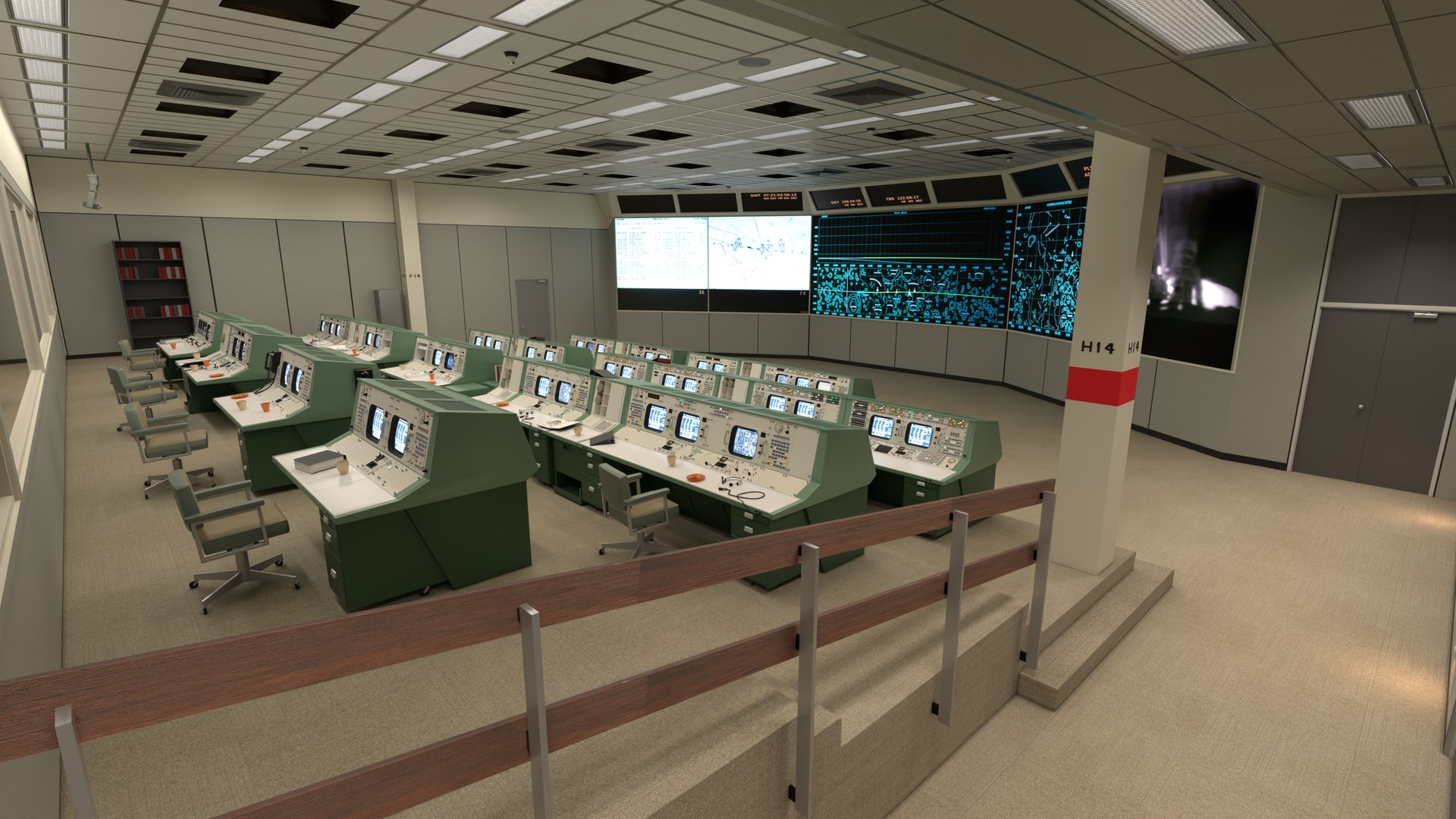 Apollo Mission Operations And Control Room 3D Model - TurboSquid 2344504