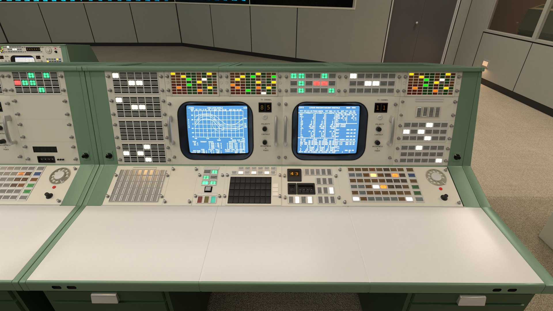 Apollo Mission Operations And Control Room 3D Model - TurboSquid 2344504