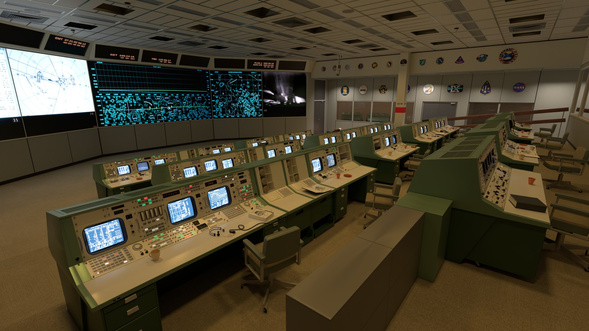 Apollo Mission Operations And Control Room 3D Model - TurboSquid 2344504