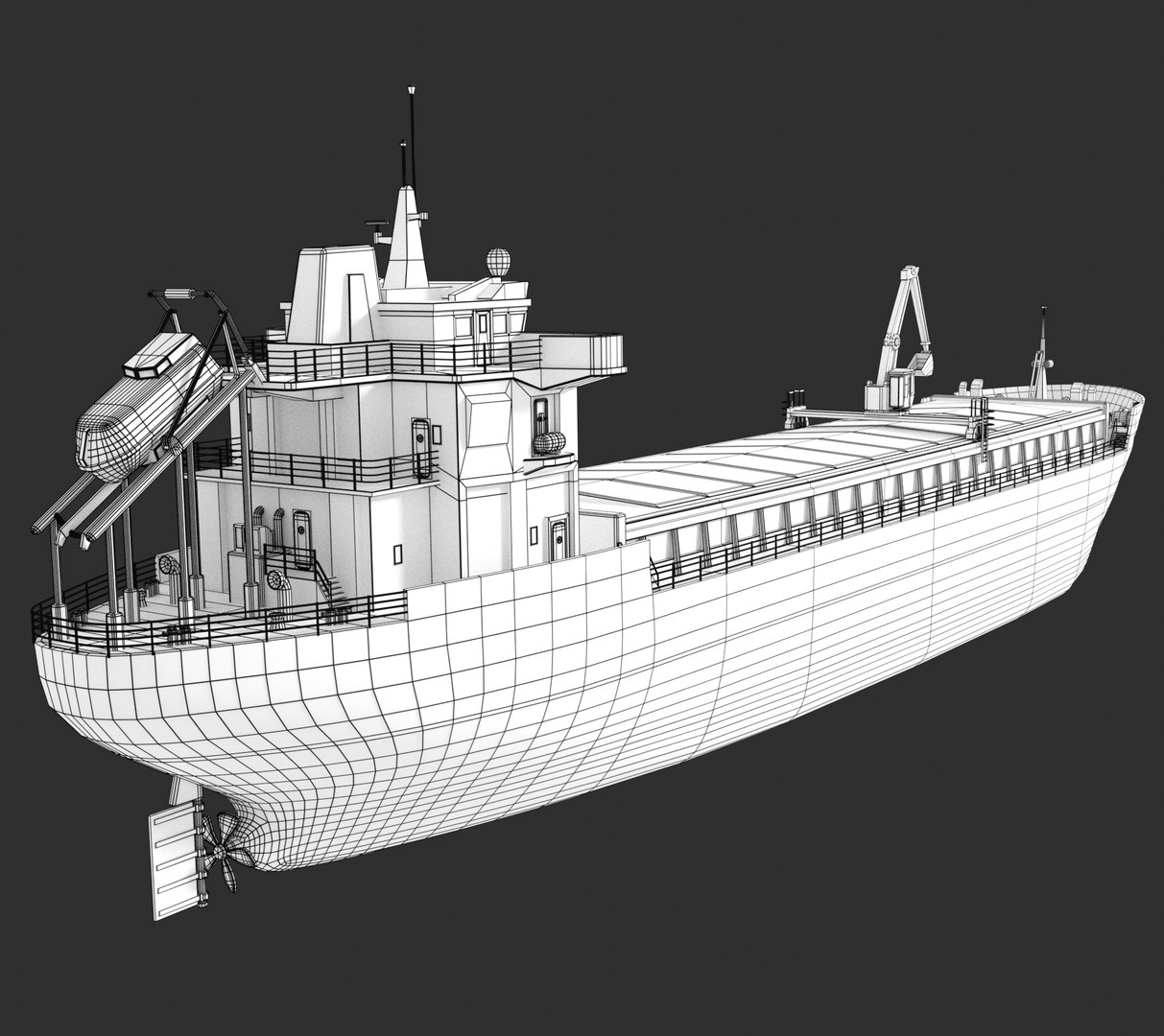 3D Model Cargo Ship - TurboSquid 1587253